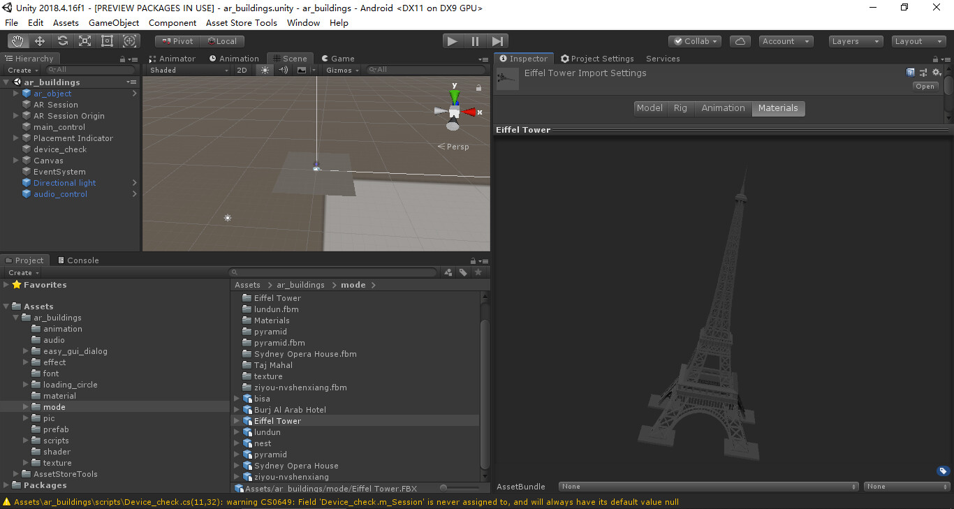 Easy Game Studio - Unity Template - AR Building - Downloadable