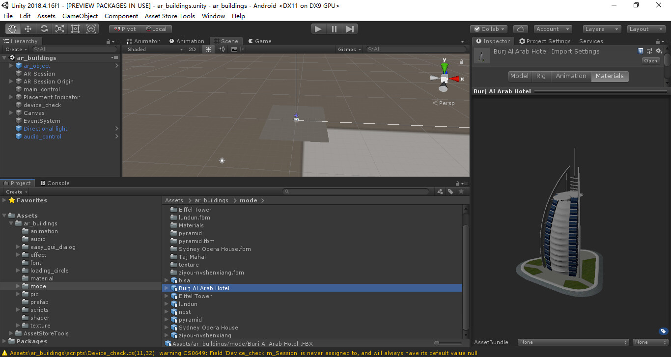 Easy Game Studio - Unity Template - AR Building - Downloadable