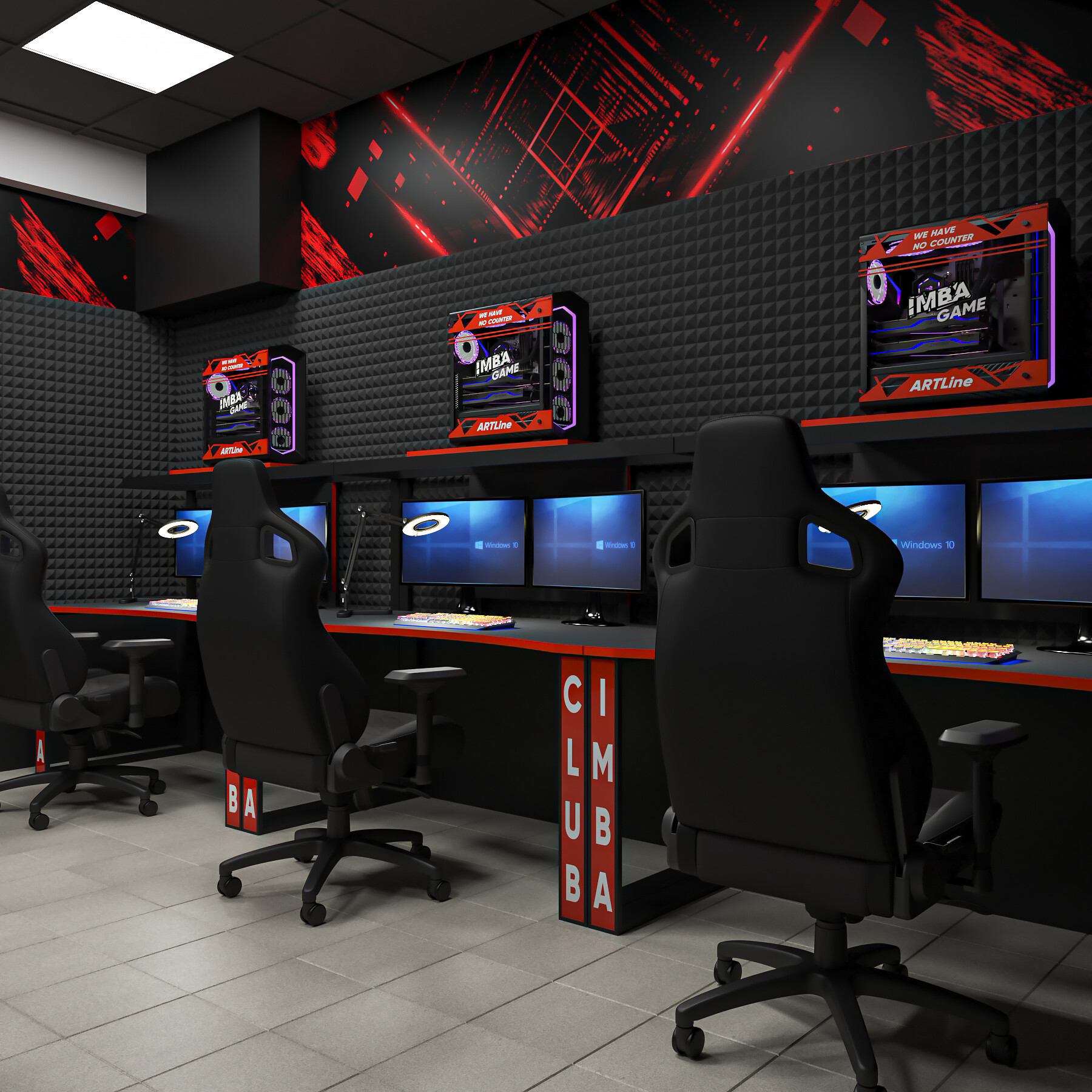 ArtStation - IMBA game (streamer room)