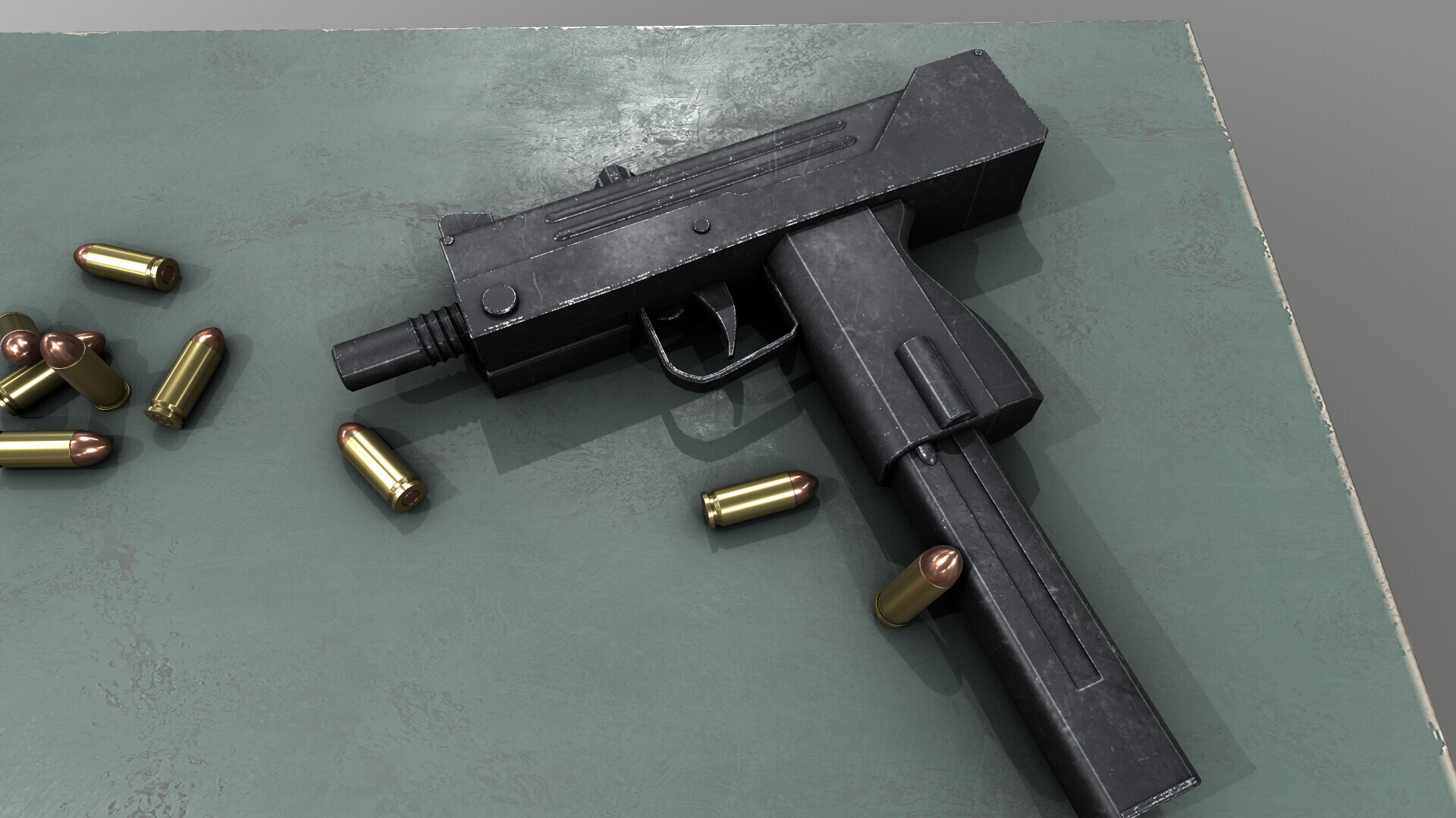 ArtStation - Mini_UZI_Gun