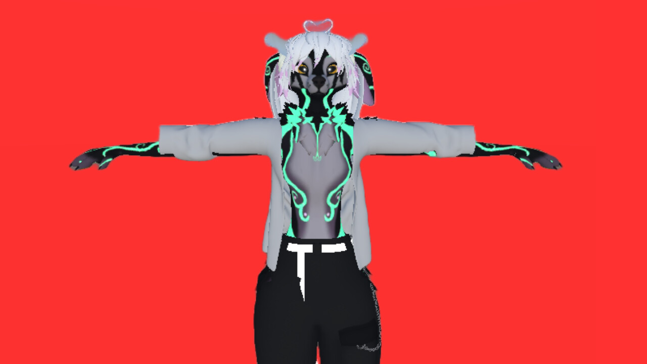 ArtStation - A goat lady vrchat avatar