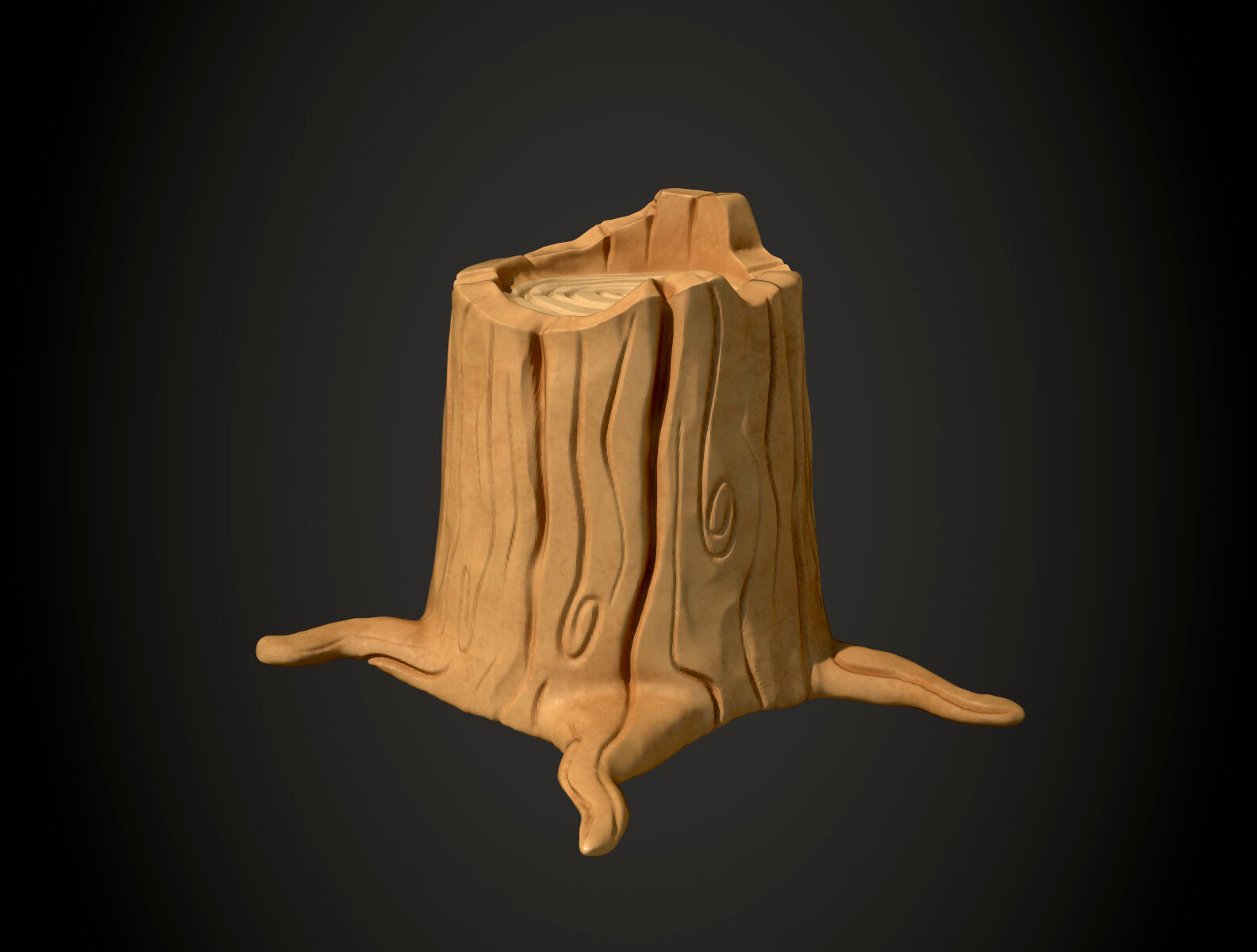 ArtStation - 3d tree stump