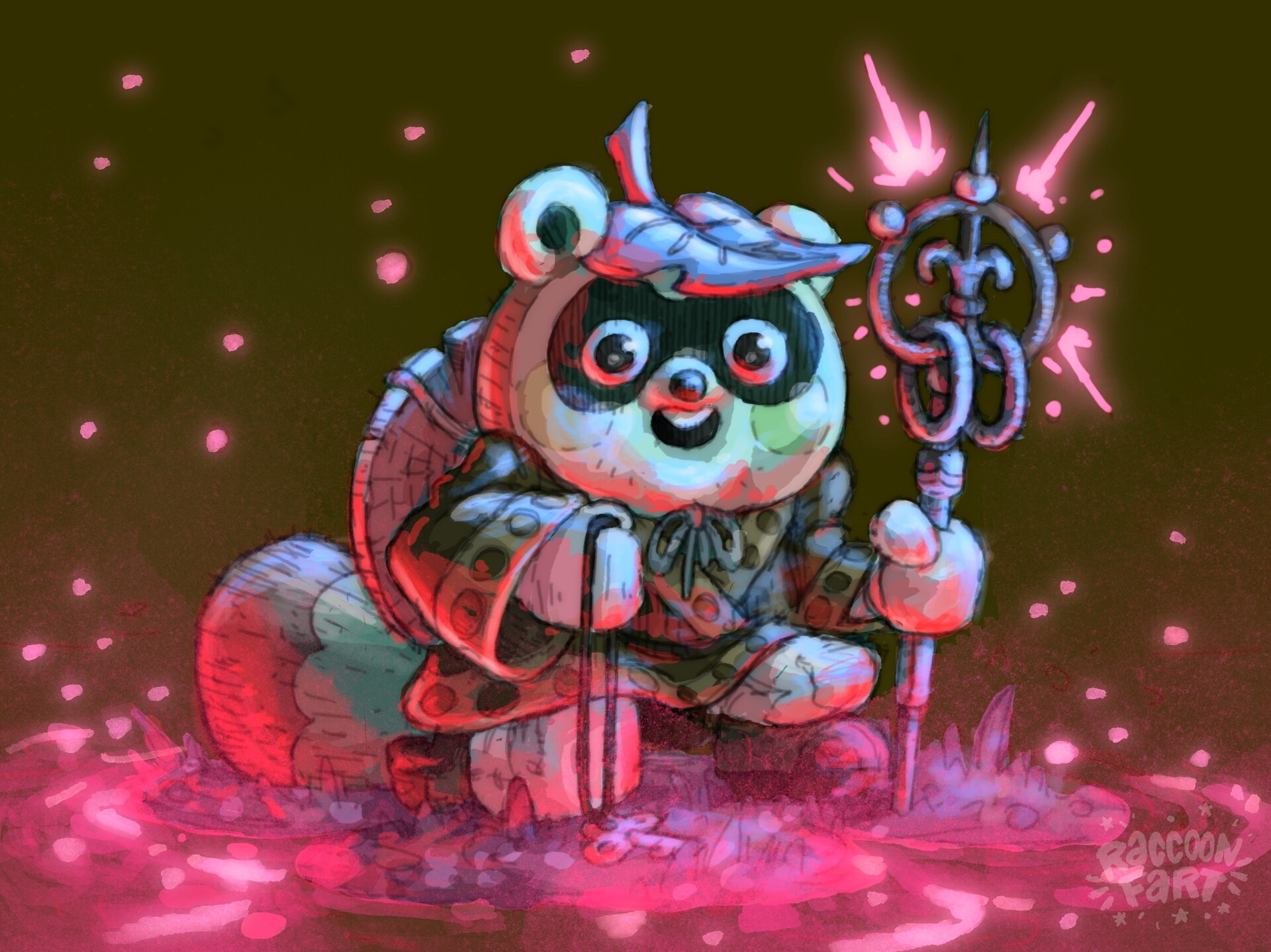 ArtStation - Akio, the Tanuki Monk