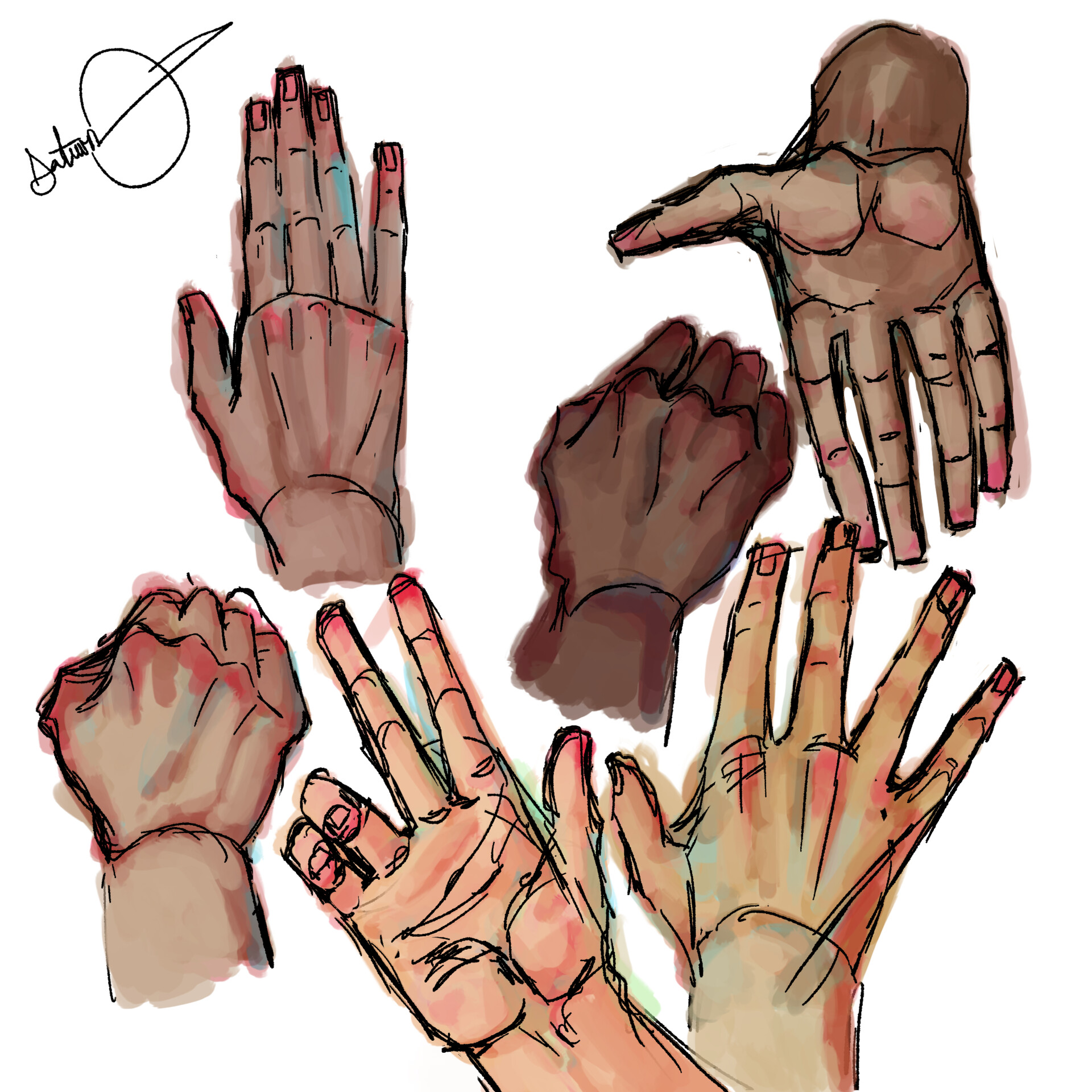 ArtStation - Hand anatomy practice