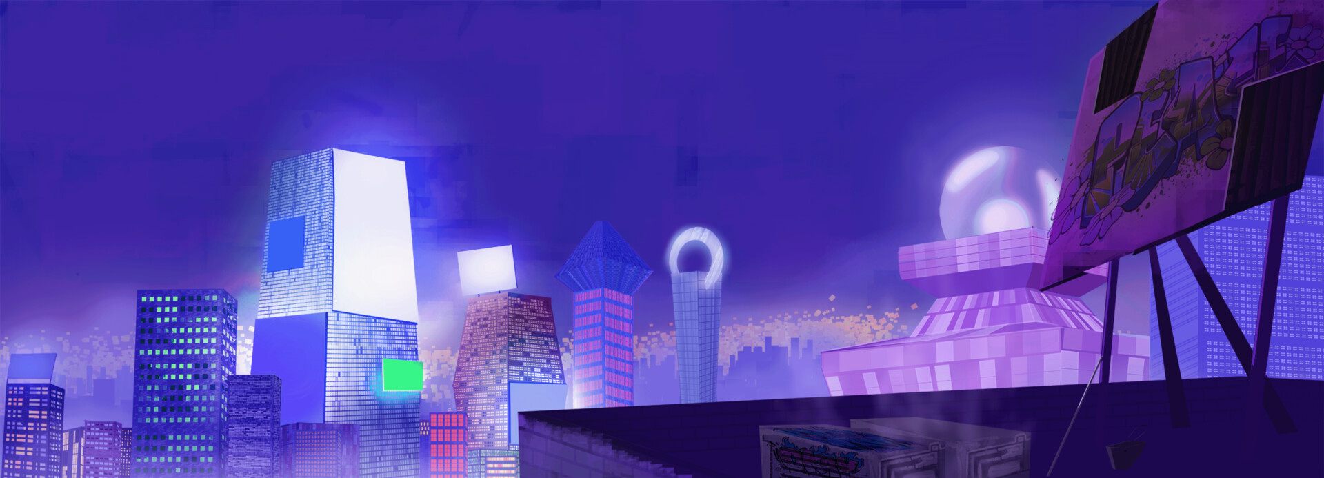 ArtStation - City Lights: A Spectacular View of an Urban Landscape