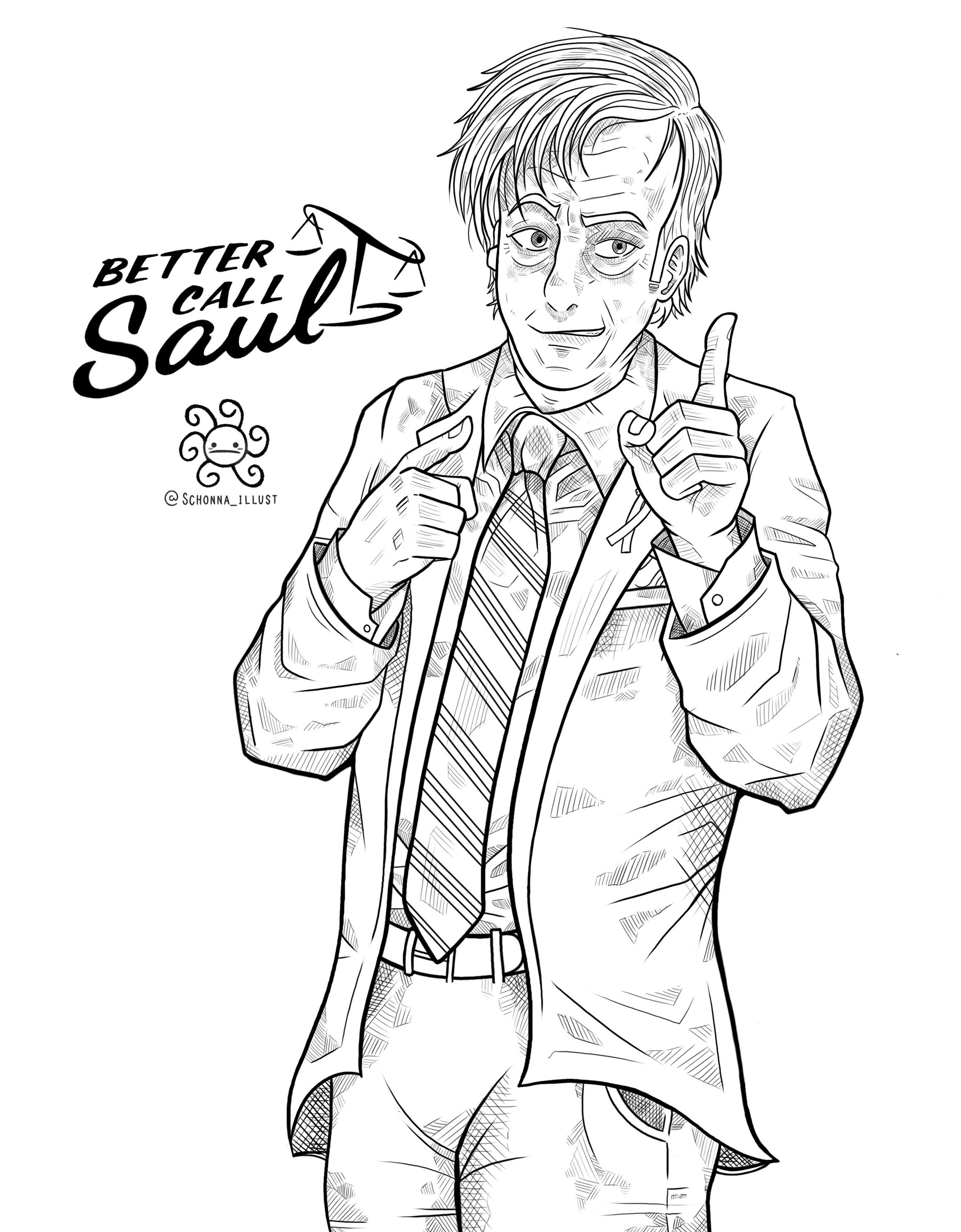 better call saul coloring pages