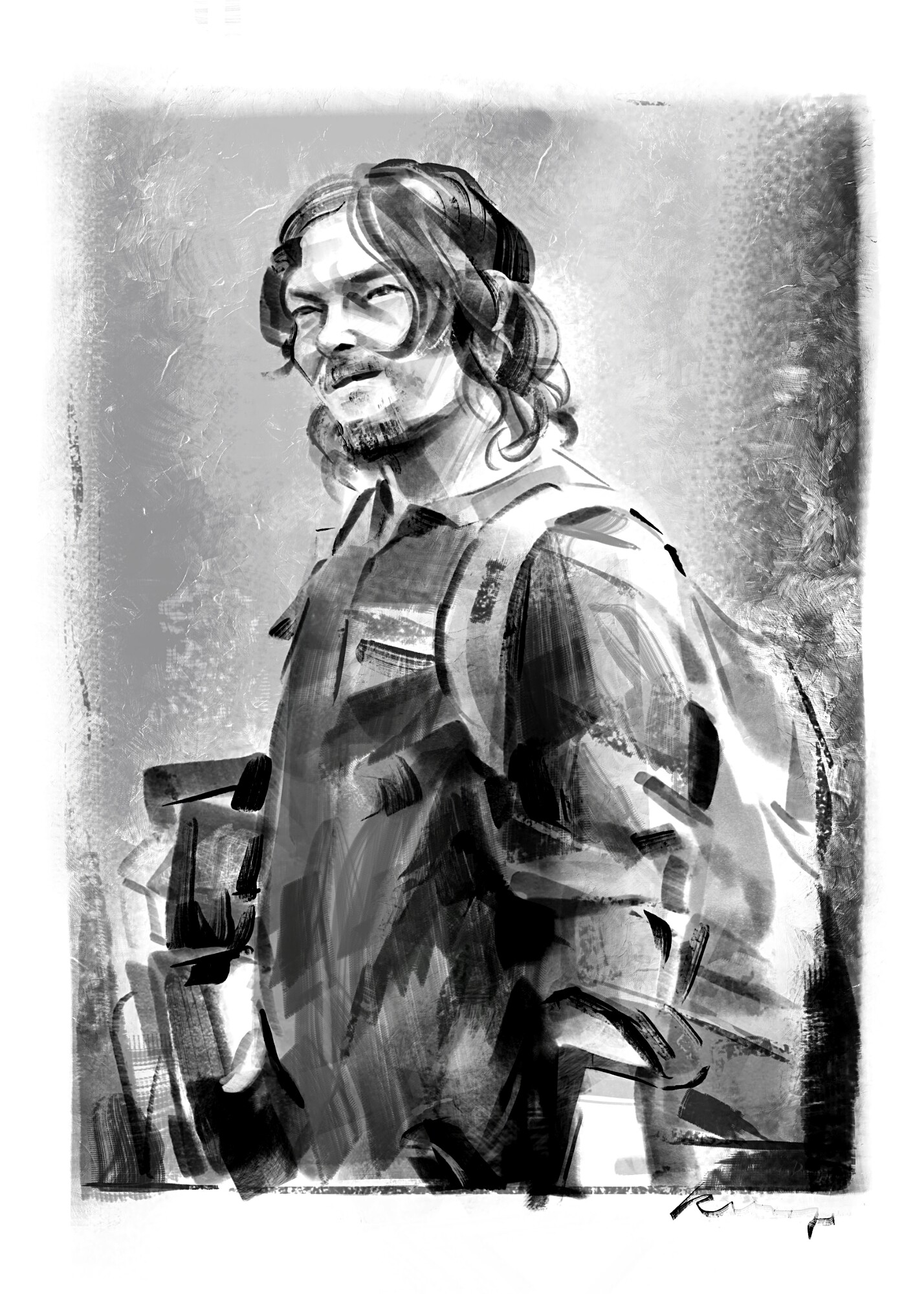 ArtStation - Daryl Dixon - Walking Dead