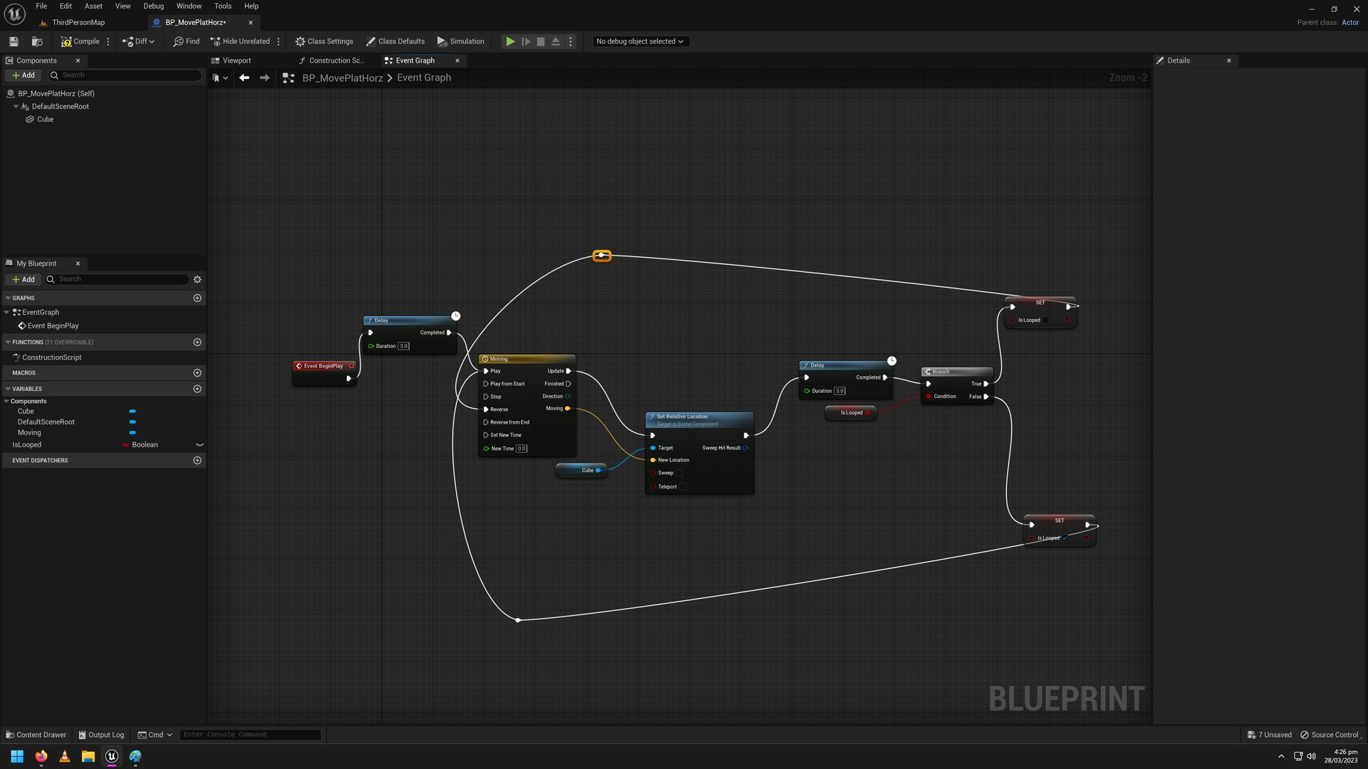ArtStation - BP Horizontal Moving Platform UE5