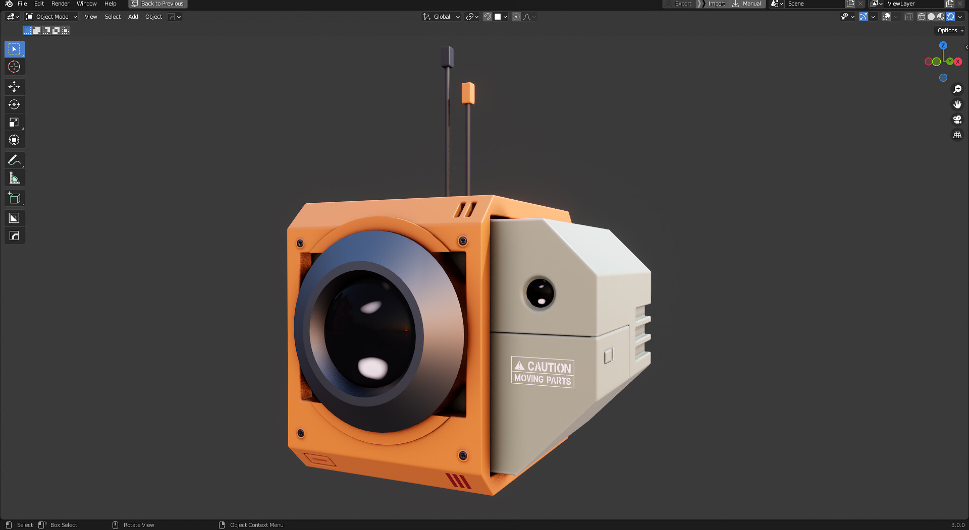 ArtStation - Practise Hard Surface Modeling - Blender