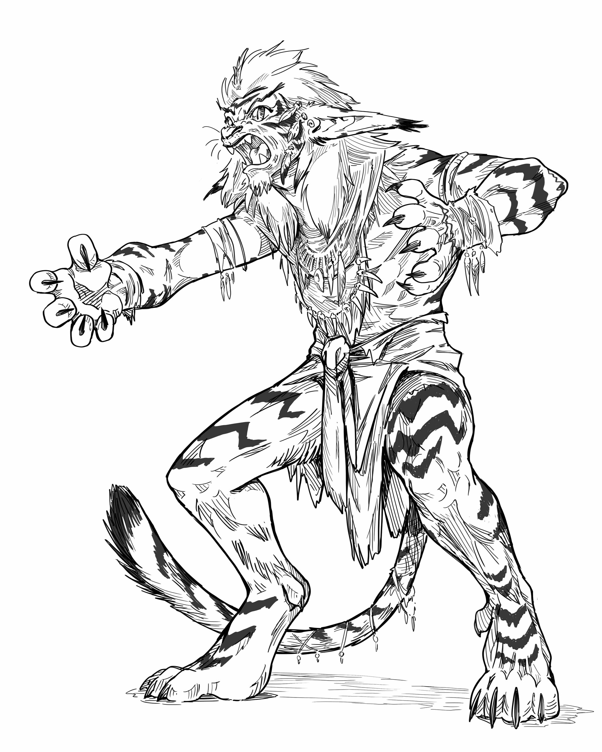 liger coloring pages