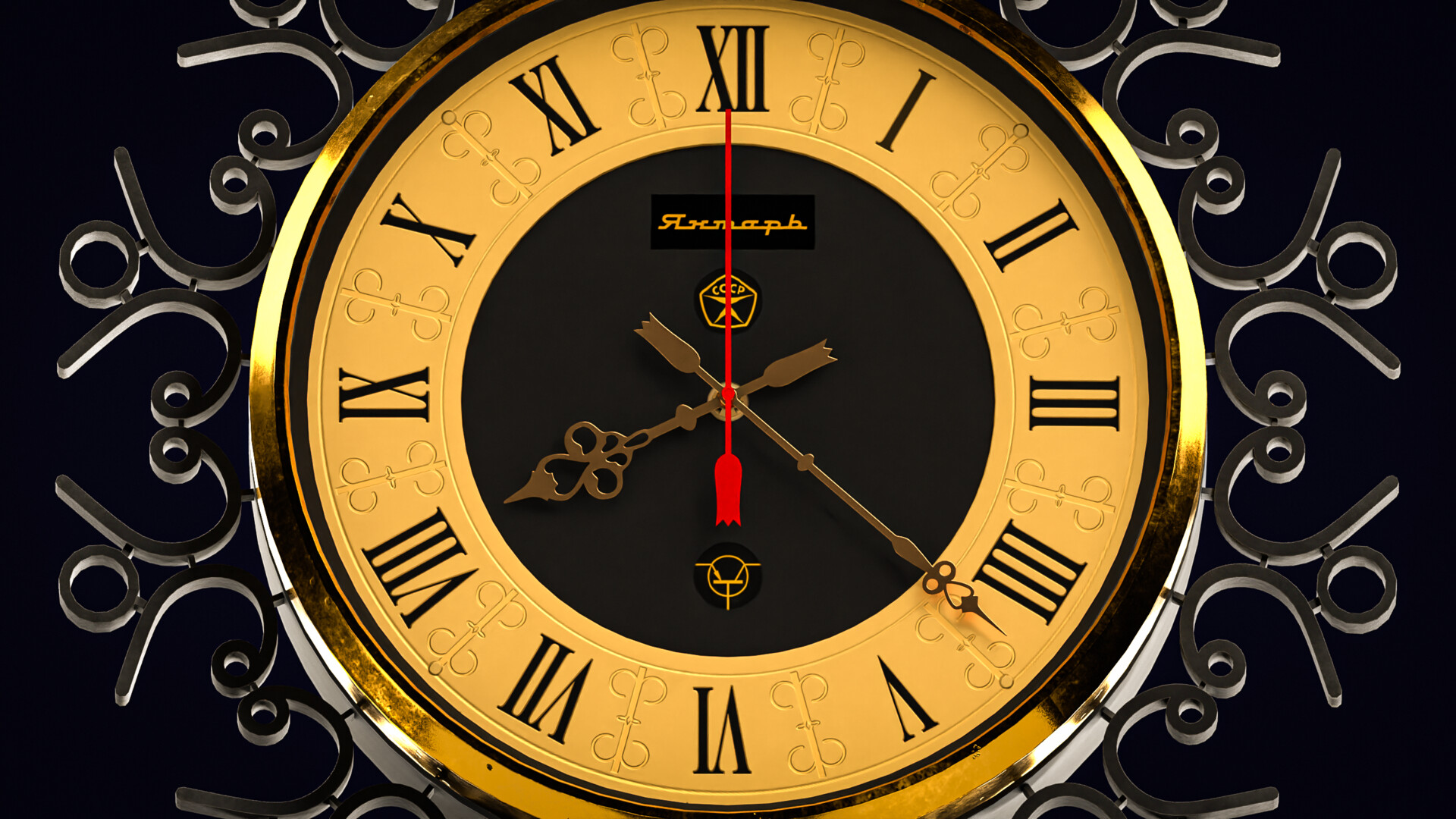 ArtStation - "Yantar" Soviet Wallclock