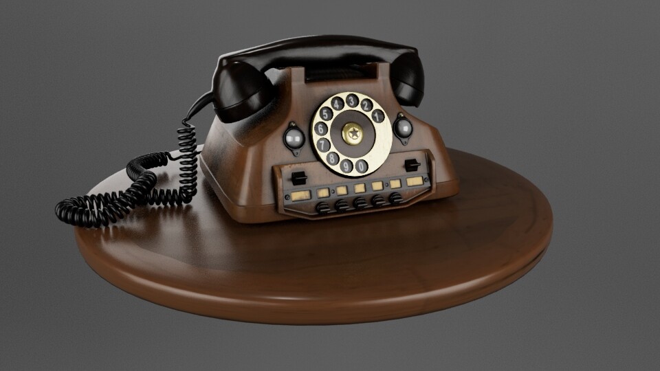 ArtStation - Old Telephone 3d model