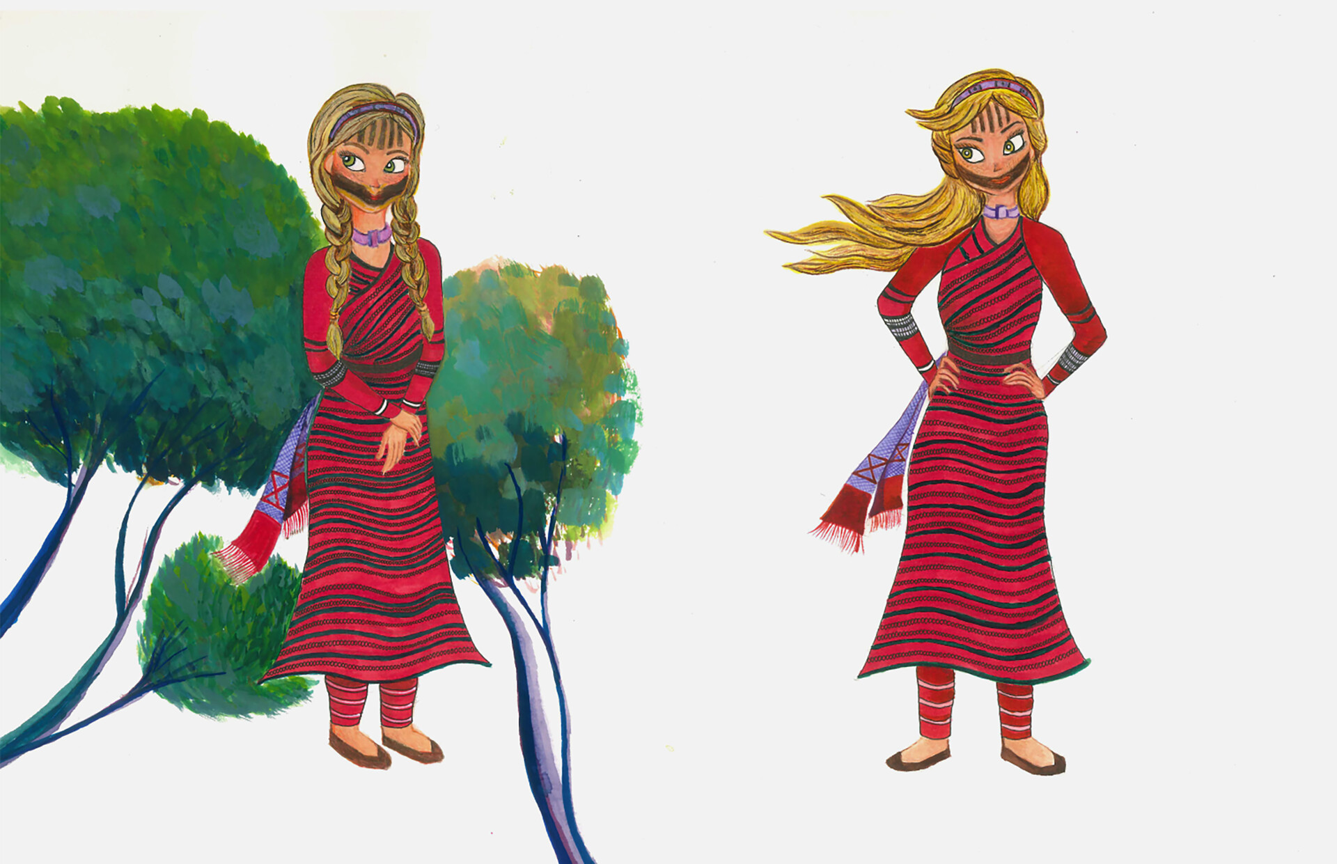 FANG-LIN CHEN - Taiwanese aborigines x Disney princess