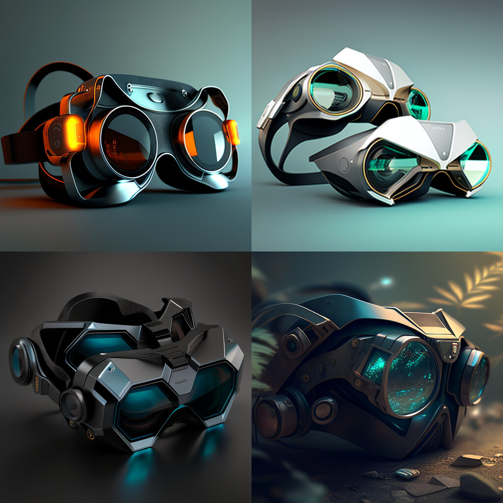 ArtStation - Futuristic VR Glasses