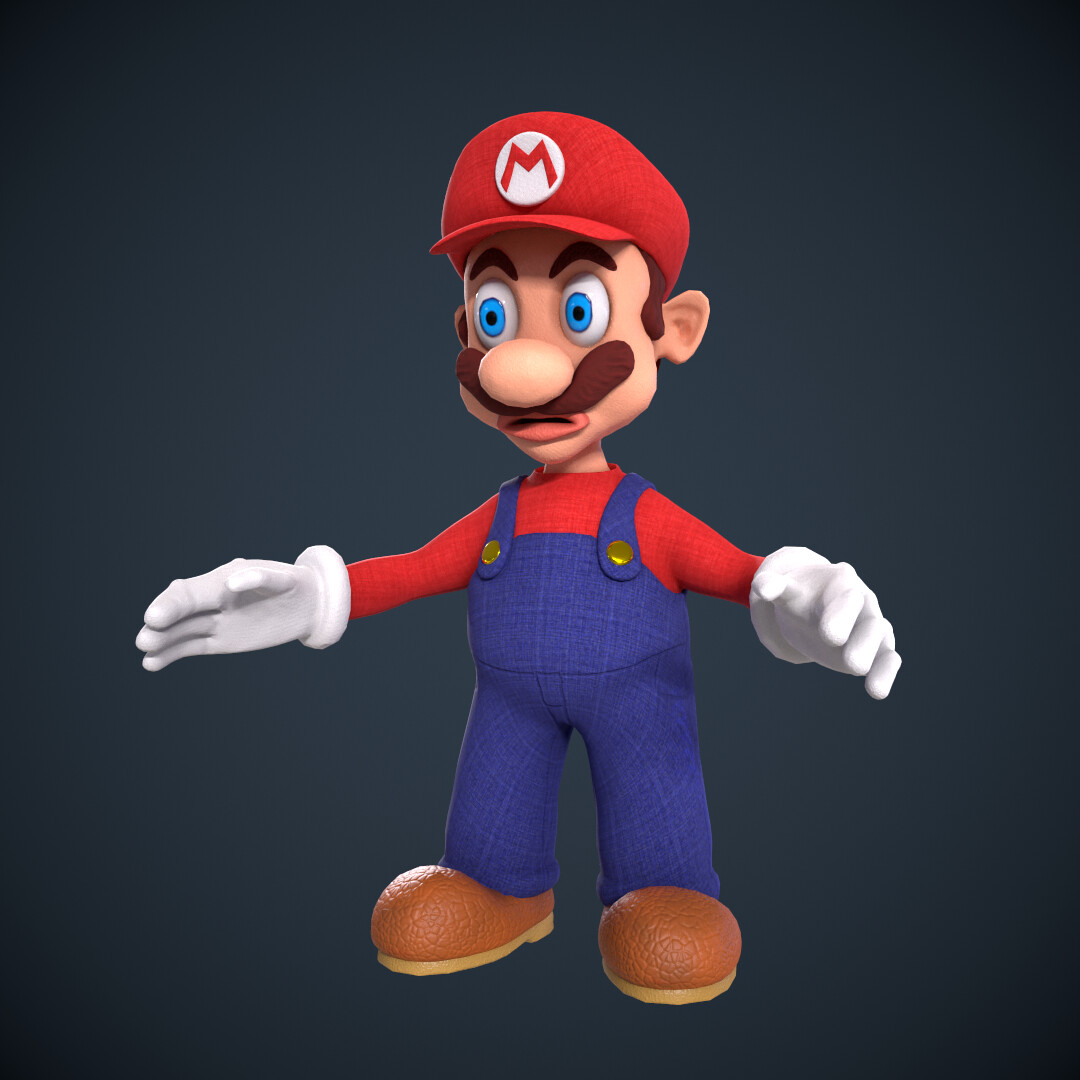 ArtStation - Plumber Mario from the Super Mario game