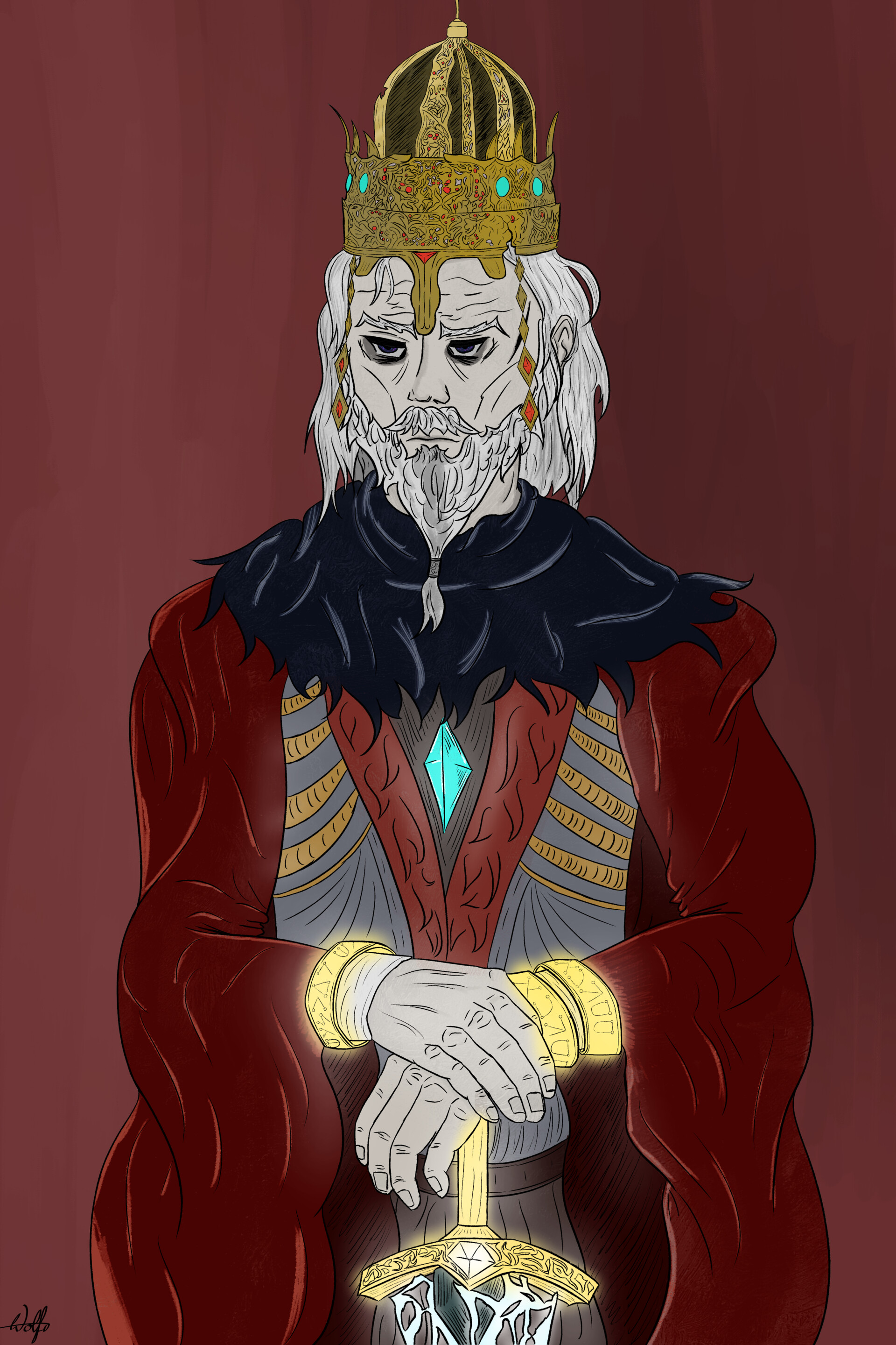 ArtStation - Human Wolnir from Dark Souls 3