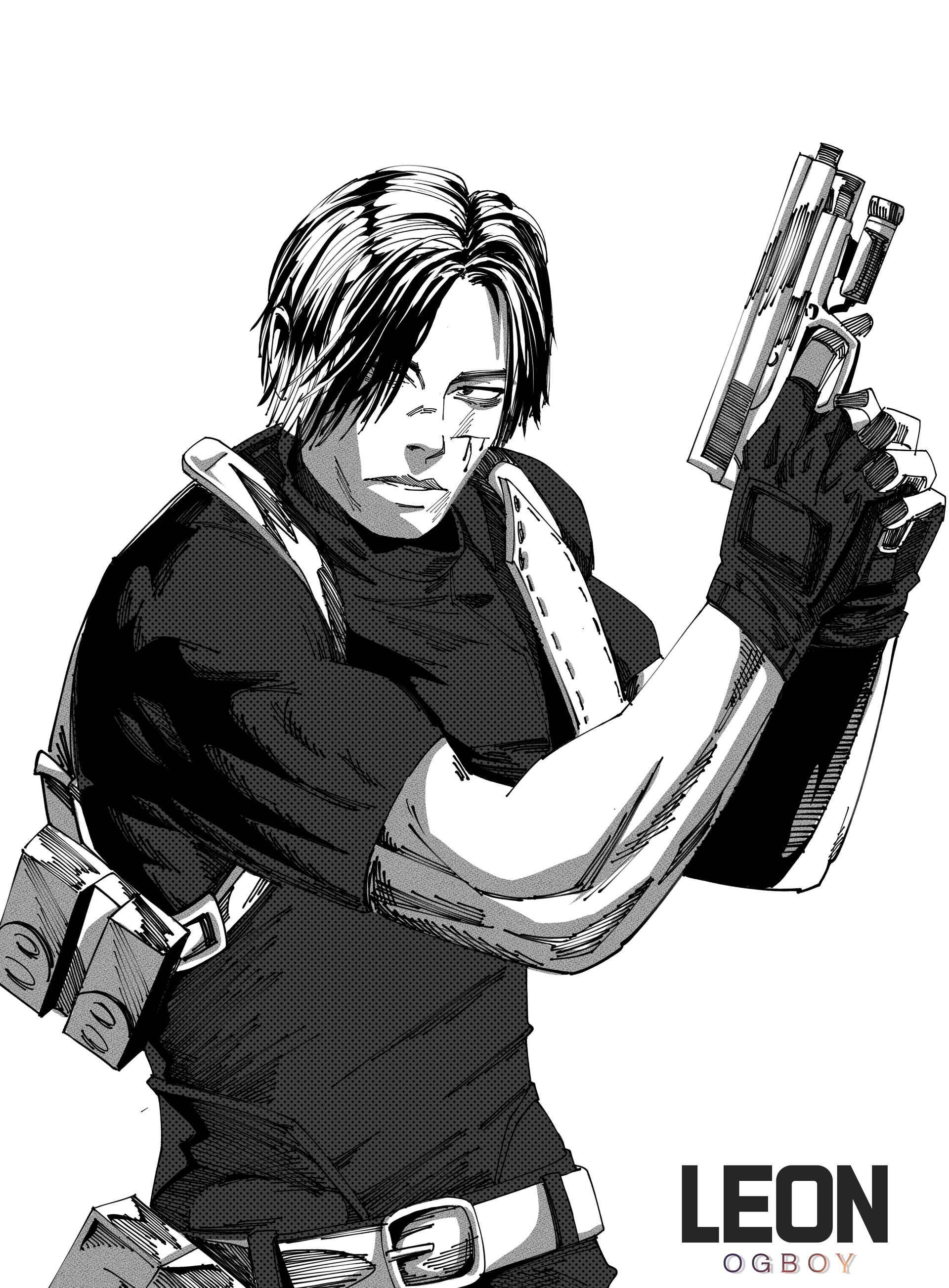 ArtStation - Anime Leon RE4