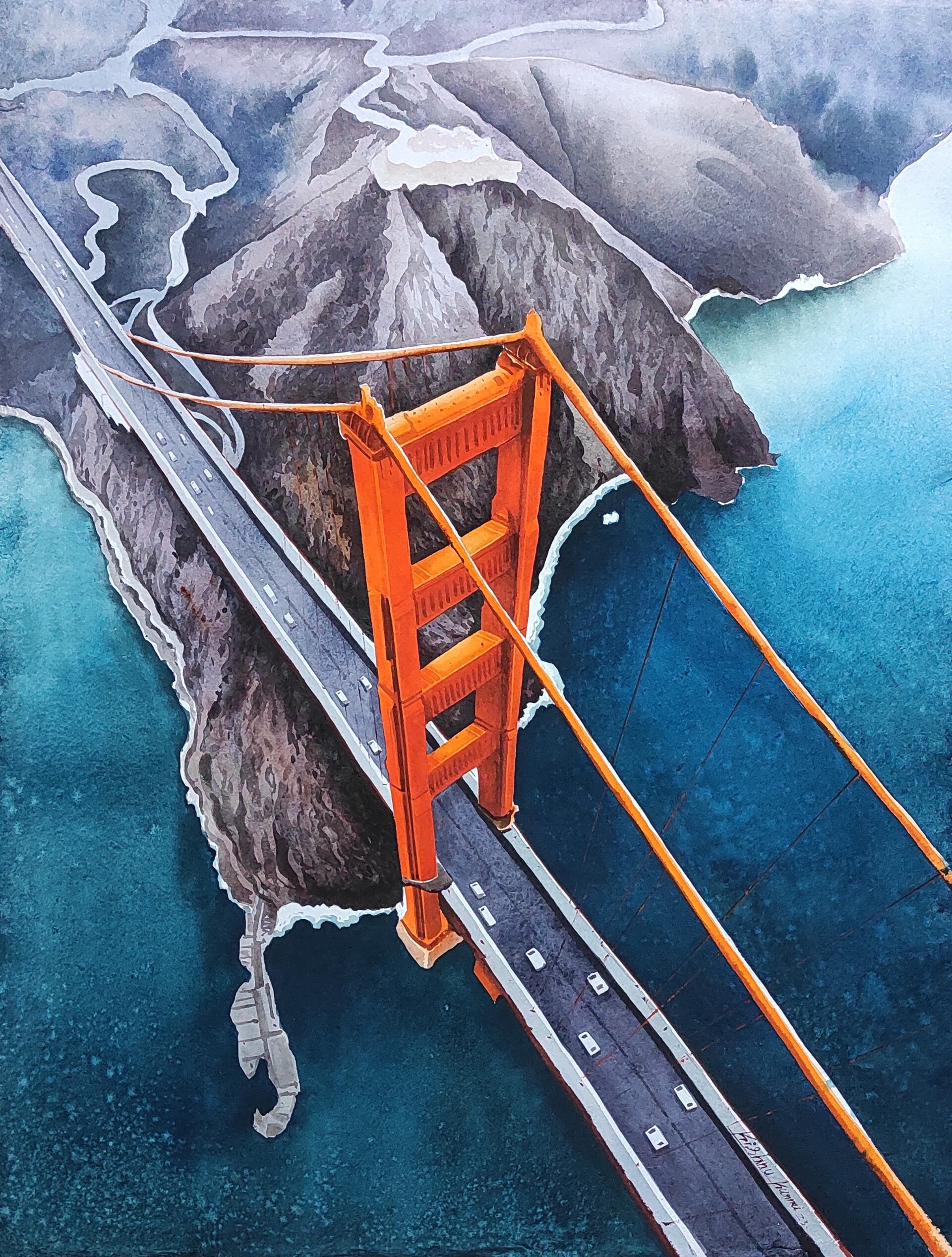 ArtStation - golden gate bridge