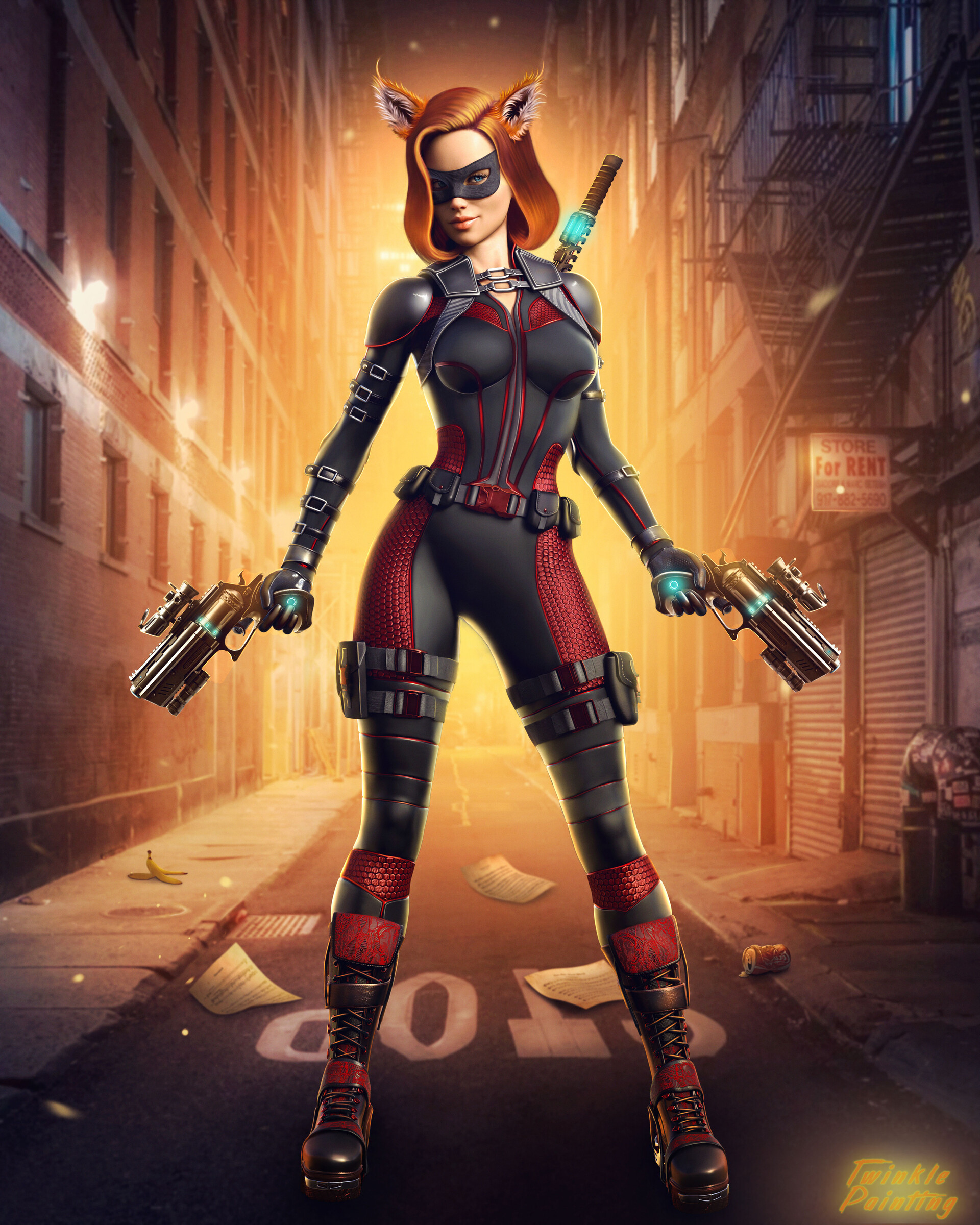 ArtStation - The fox girl