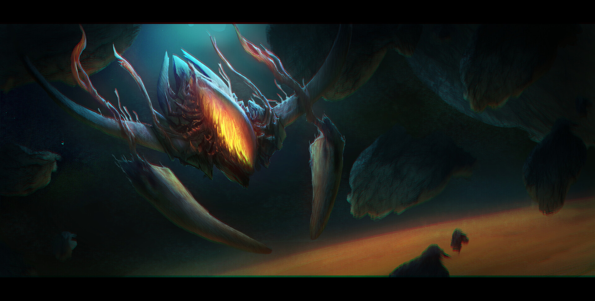 ArtStation - Infected spaceship wreck