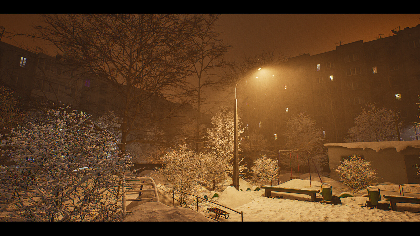 Egor Radkevich (Ostap_Gordon) - "Unreal Winter" Unreal Engine 5.1(Lumen\Nanite) Russian winter ...