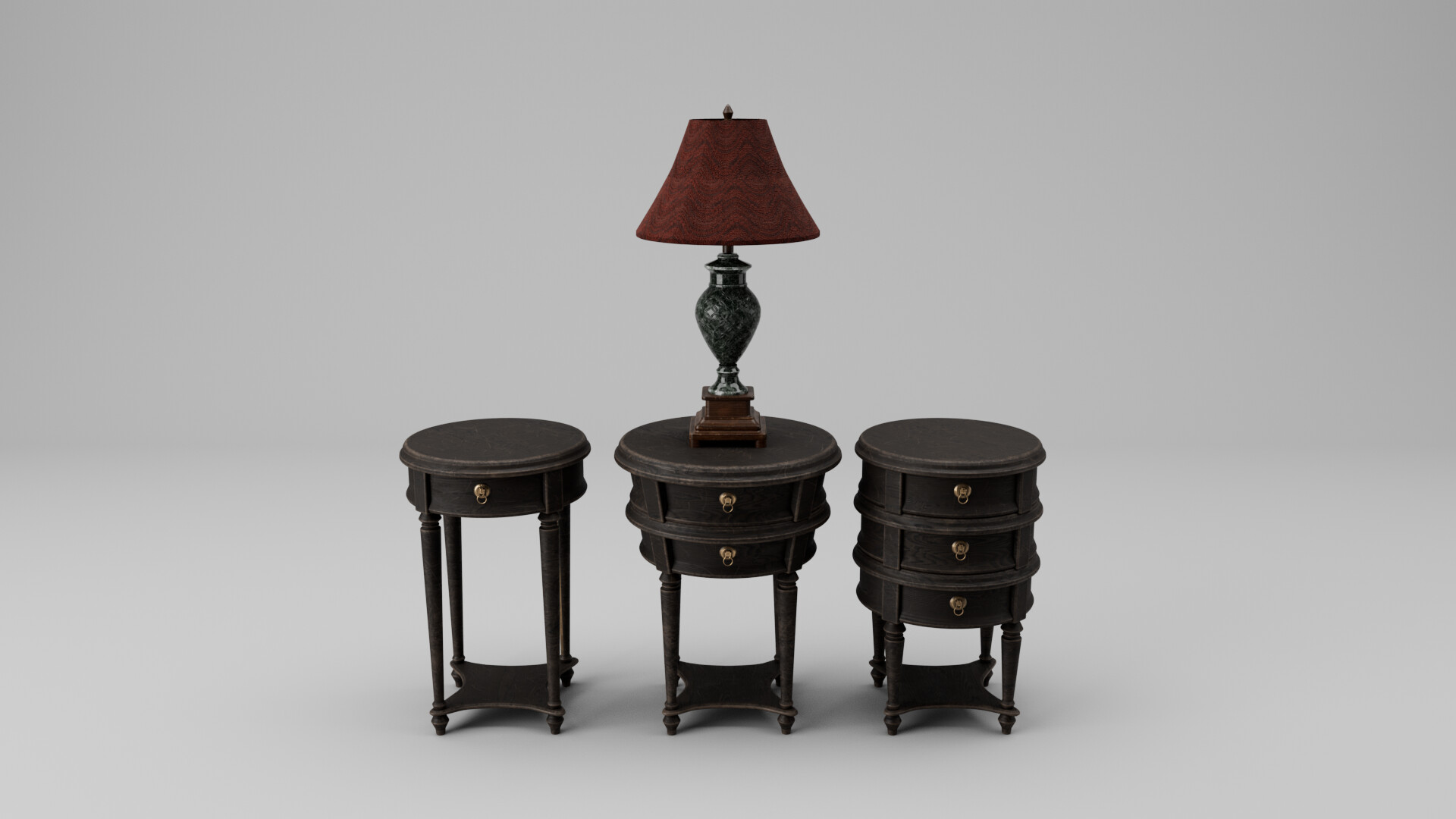 ArtStation - Side Tables and Lamp