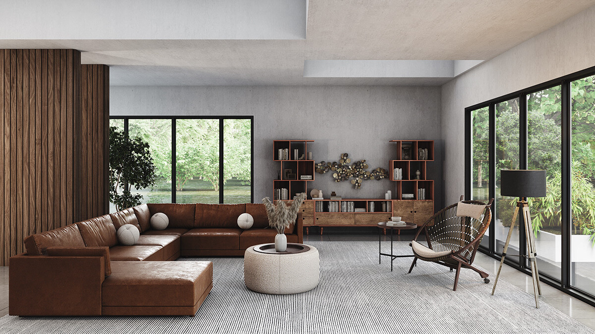 ArtStation - 3D MINIMALIST SHOWROOM DESIGN