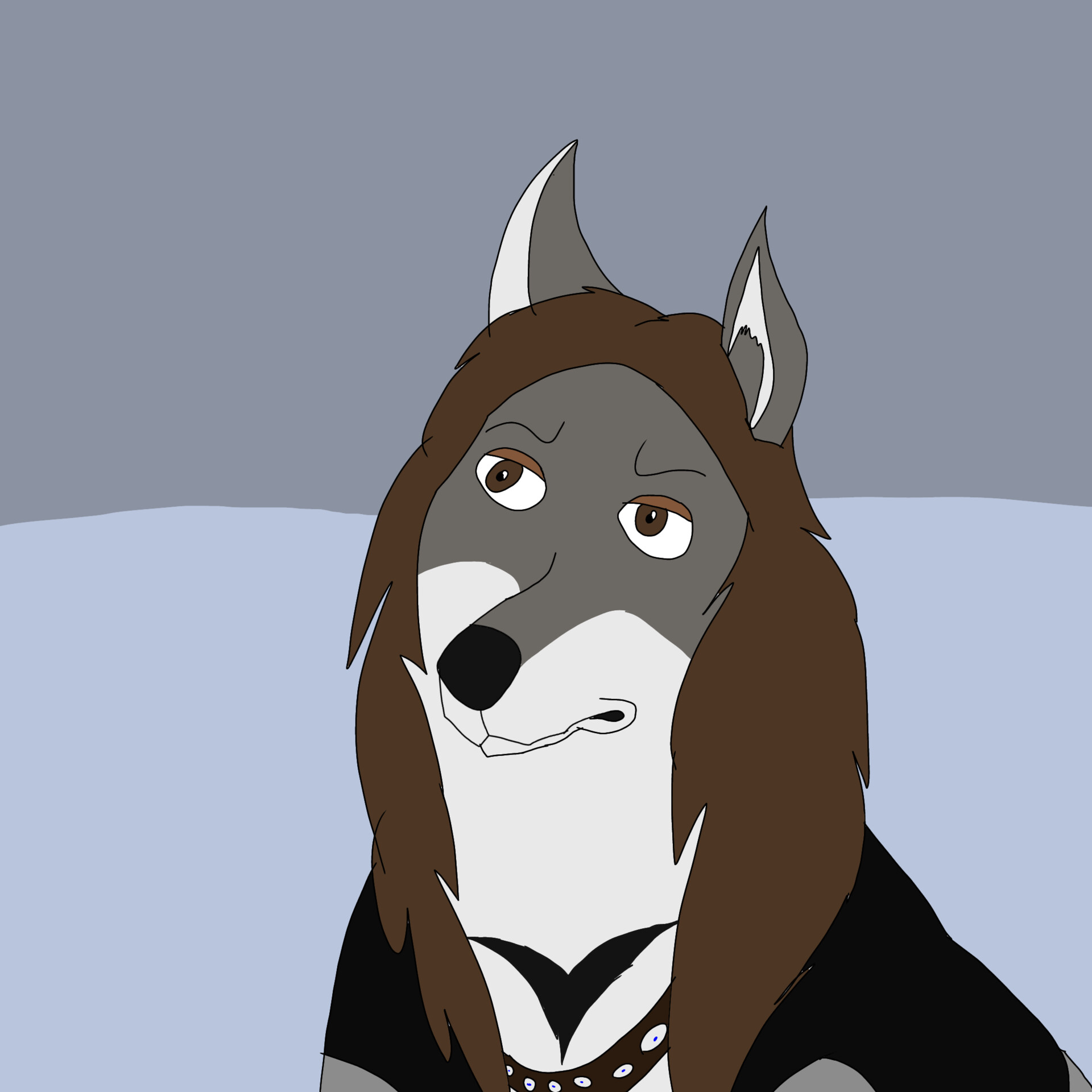 ArtStation - Willow the city airport sniffer wolf.