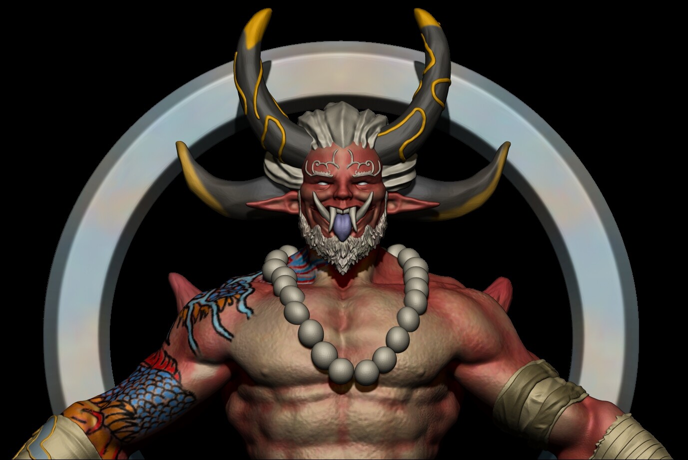 ArtStation - Raijin - Japanese God of Thunder