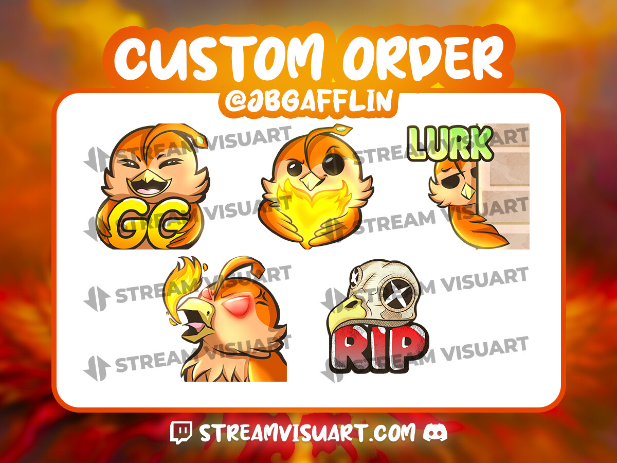 ArtStation - x5 Emote Phoenix [Order]