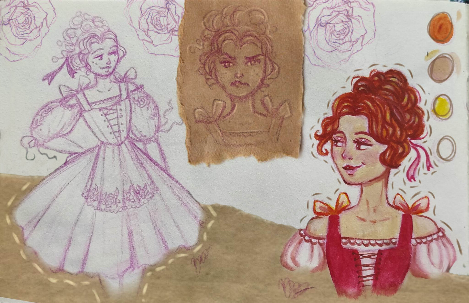 ArtStation - Cottagecore character design sheet