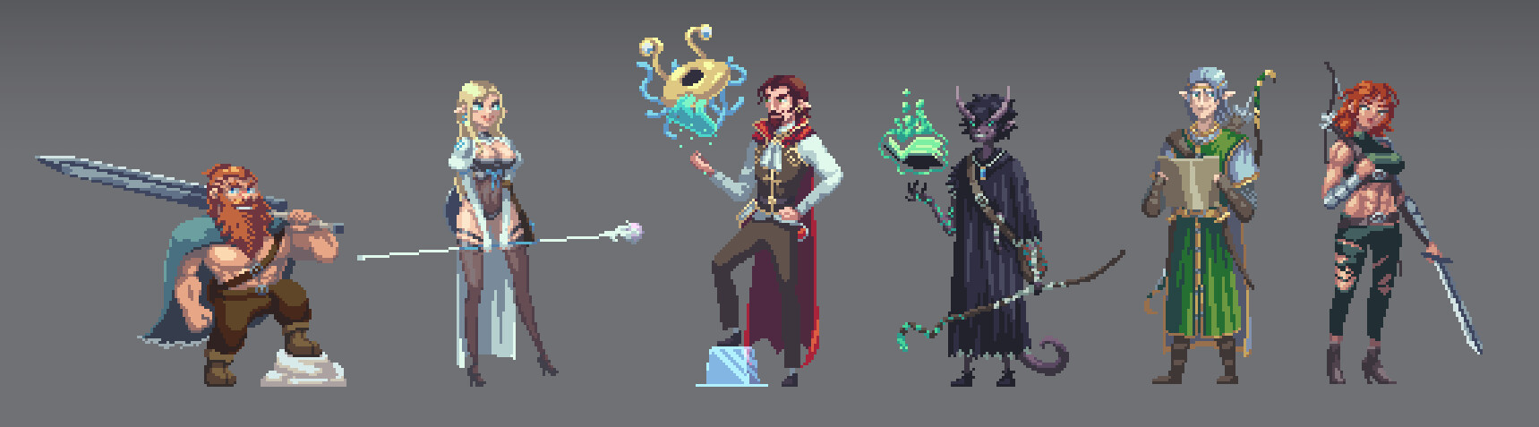 ArtStation - D&D Characters Pixel Art