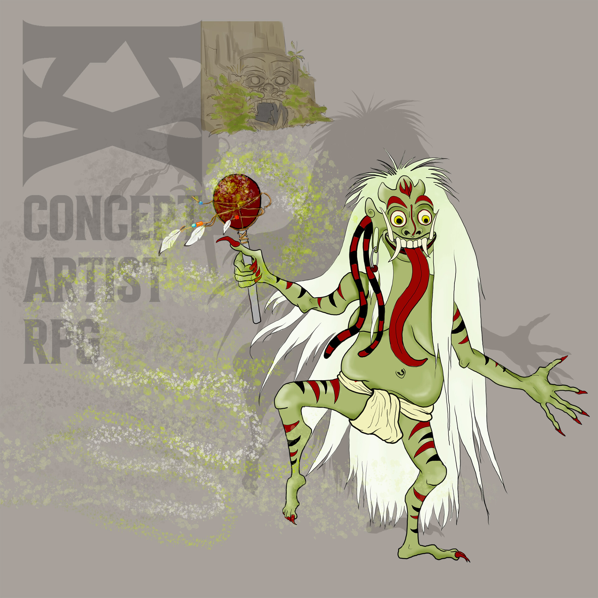 ArtStation - rangda witch