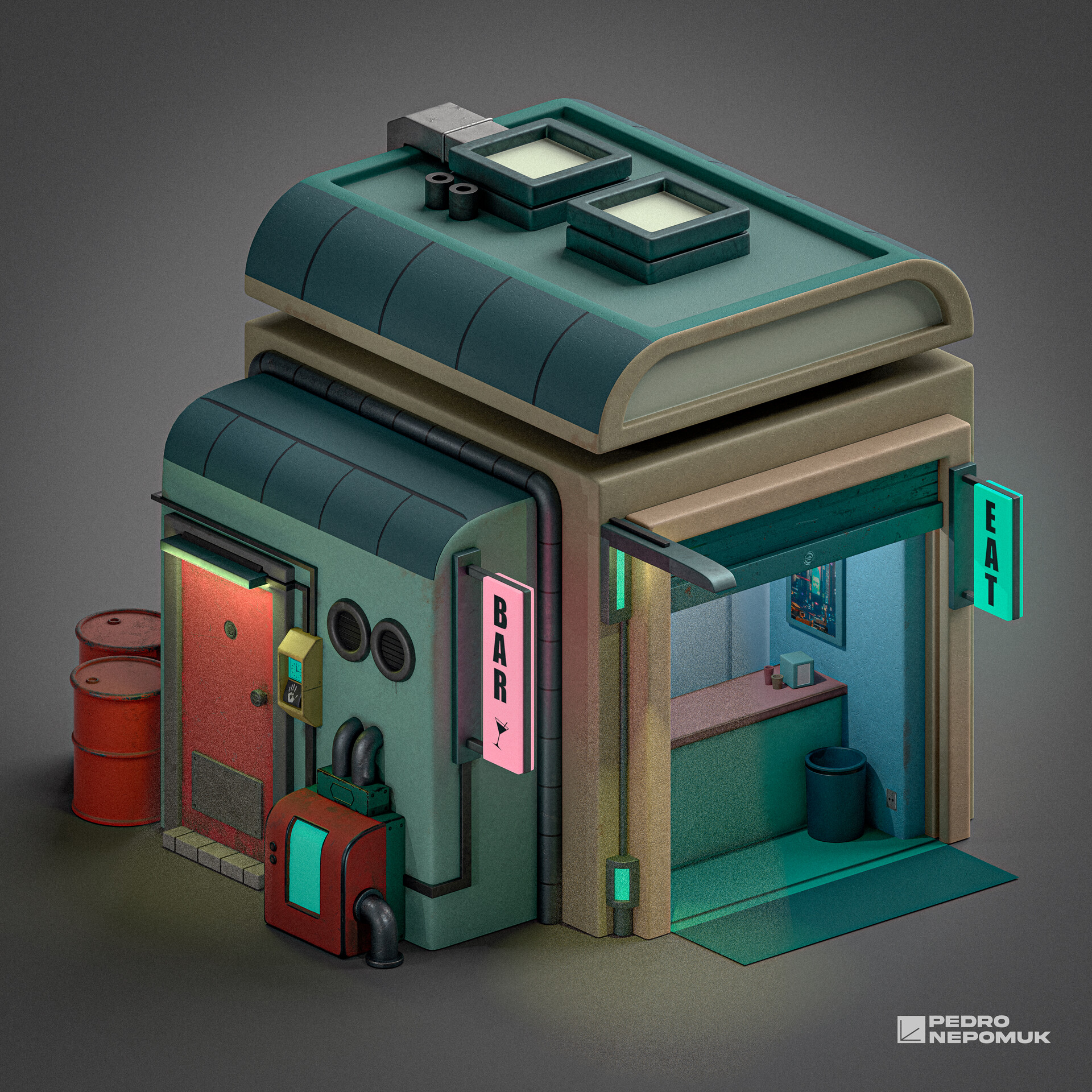 ArtStation - Isometric Sci-Fi Vignettes