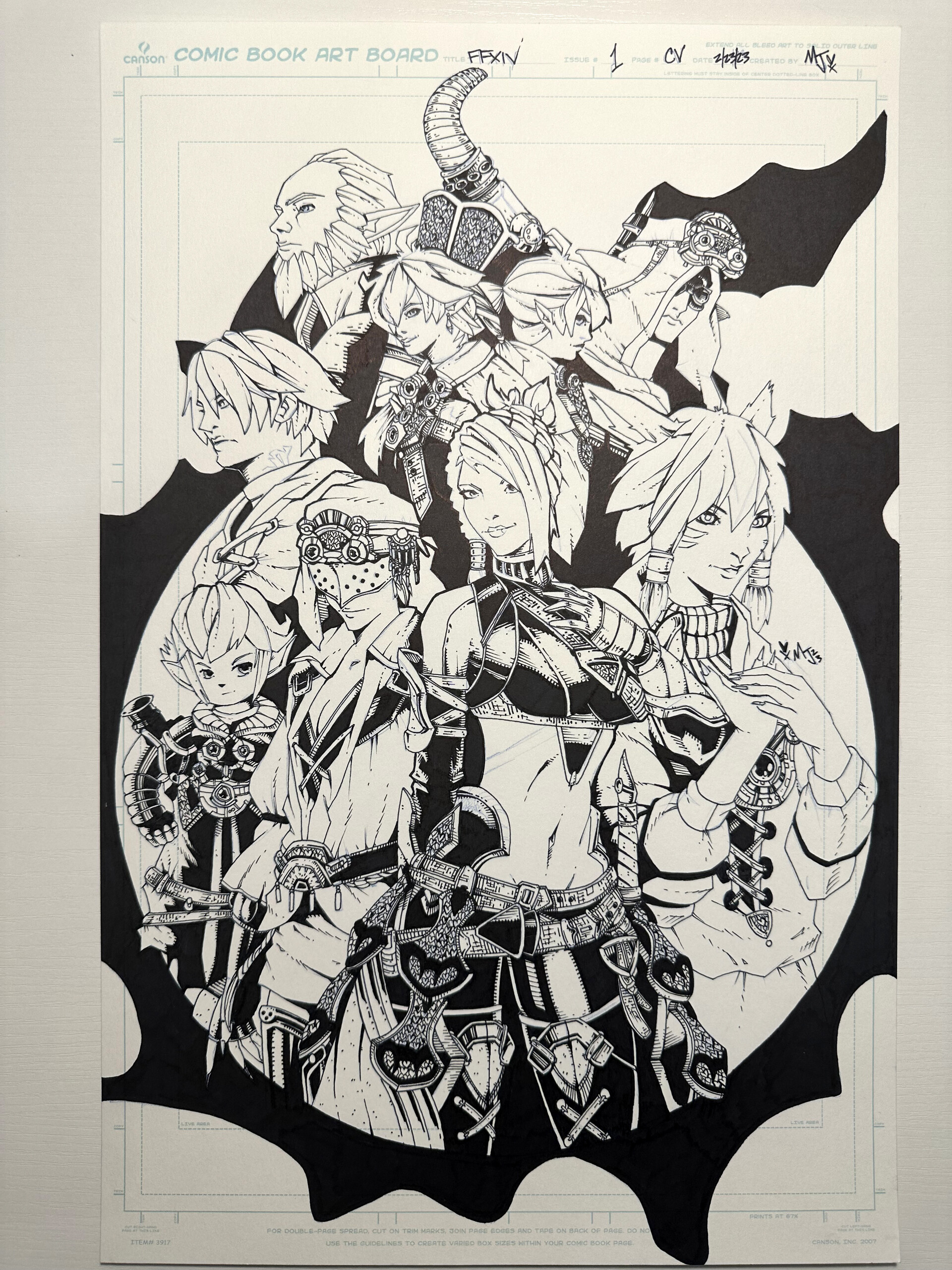 ArtStation - FFXIV ARR Poster, Comic Style, 2023