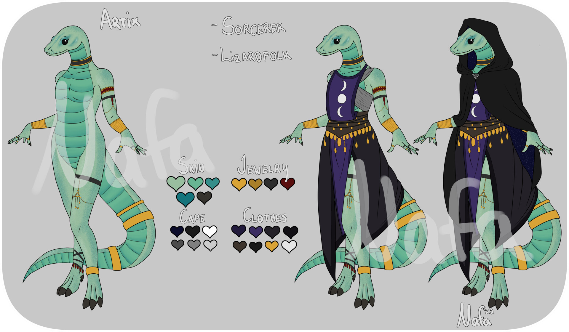 ArtStation - Lizard sorceress