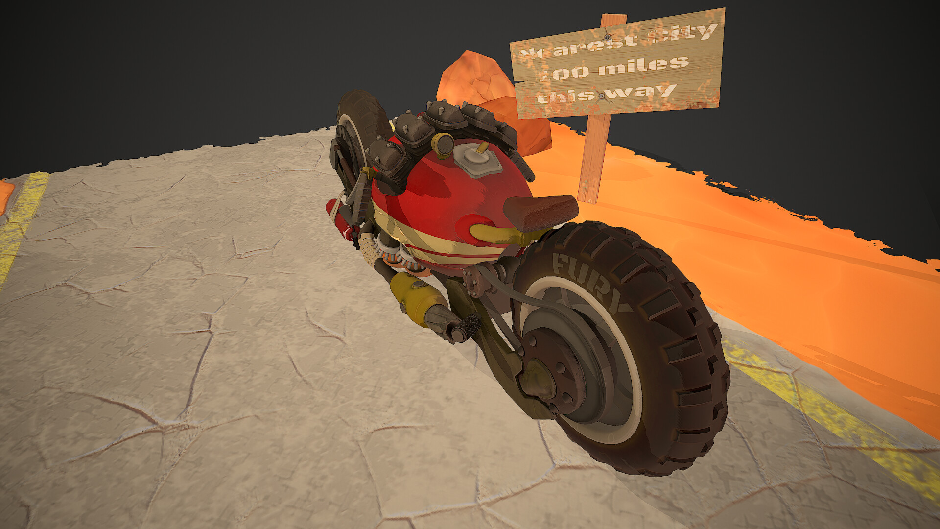 Jamal Rhodes - Wasteland Fury Bike