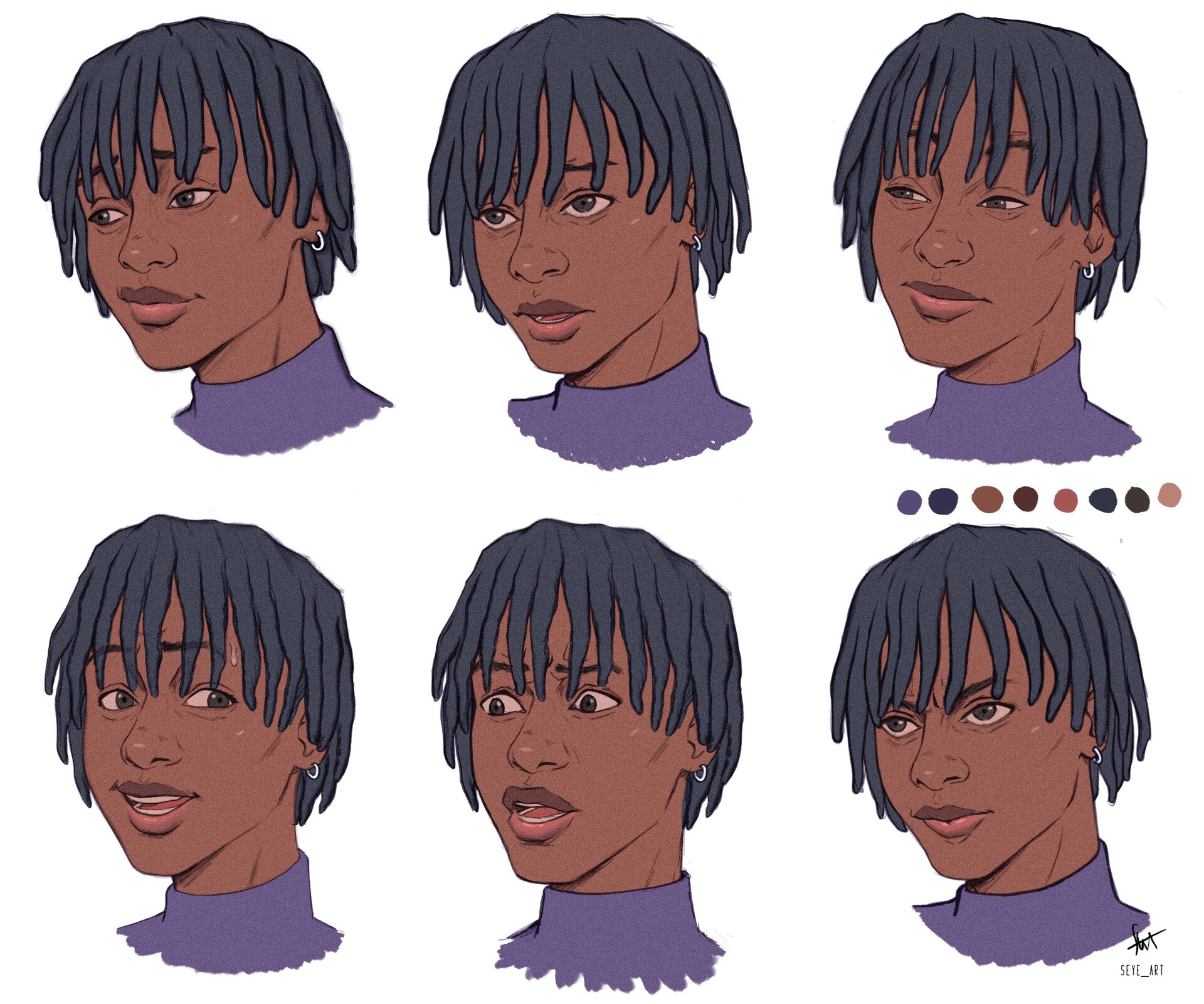 ArtStation - Amir- Character and Expression sheet