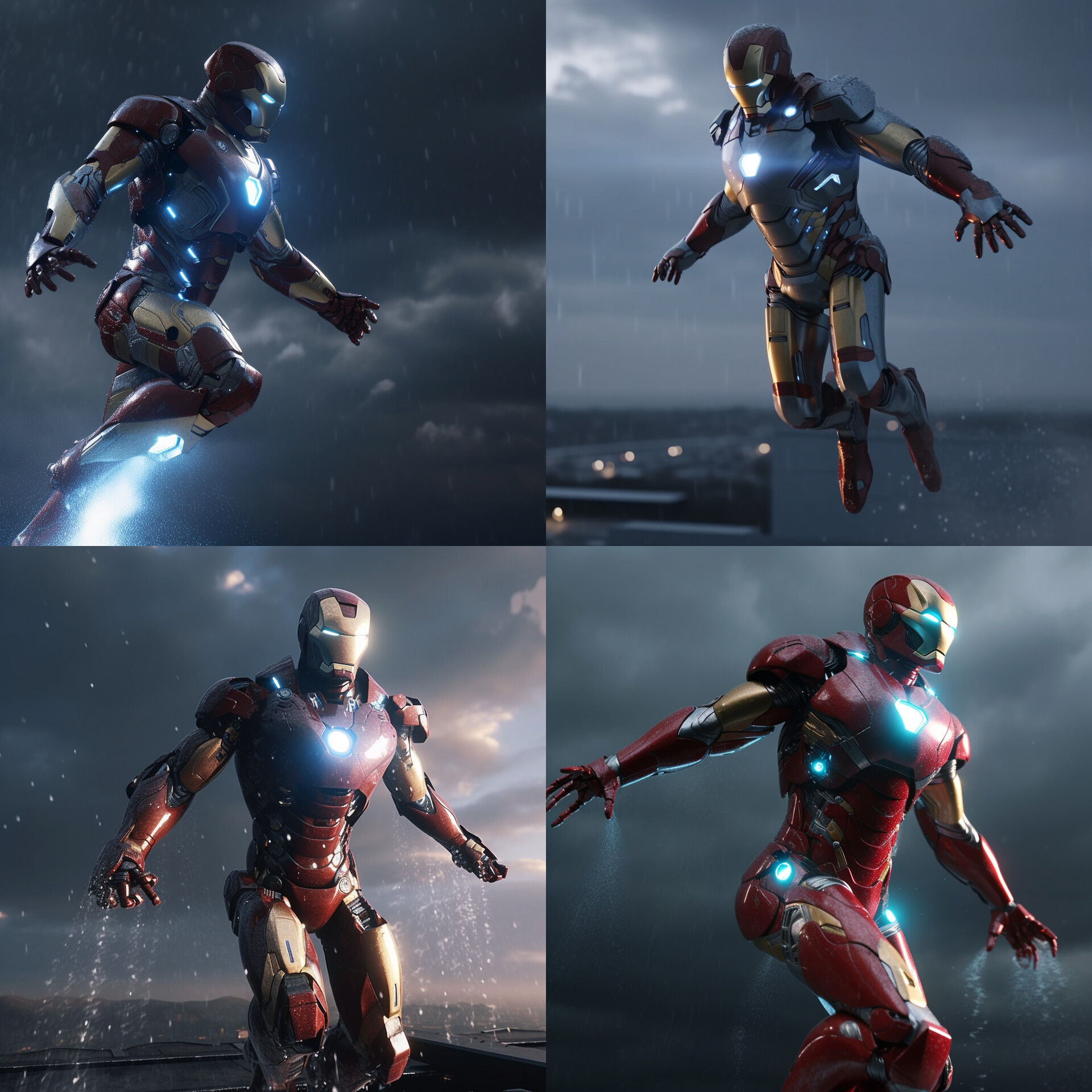 ArtStation - Iron Man Flying / translucent concept
