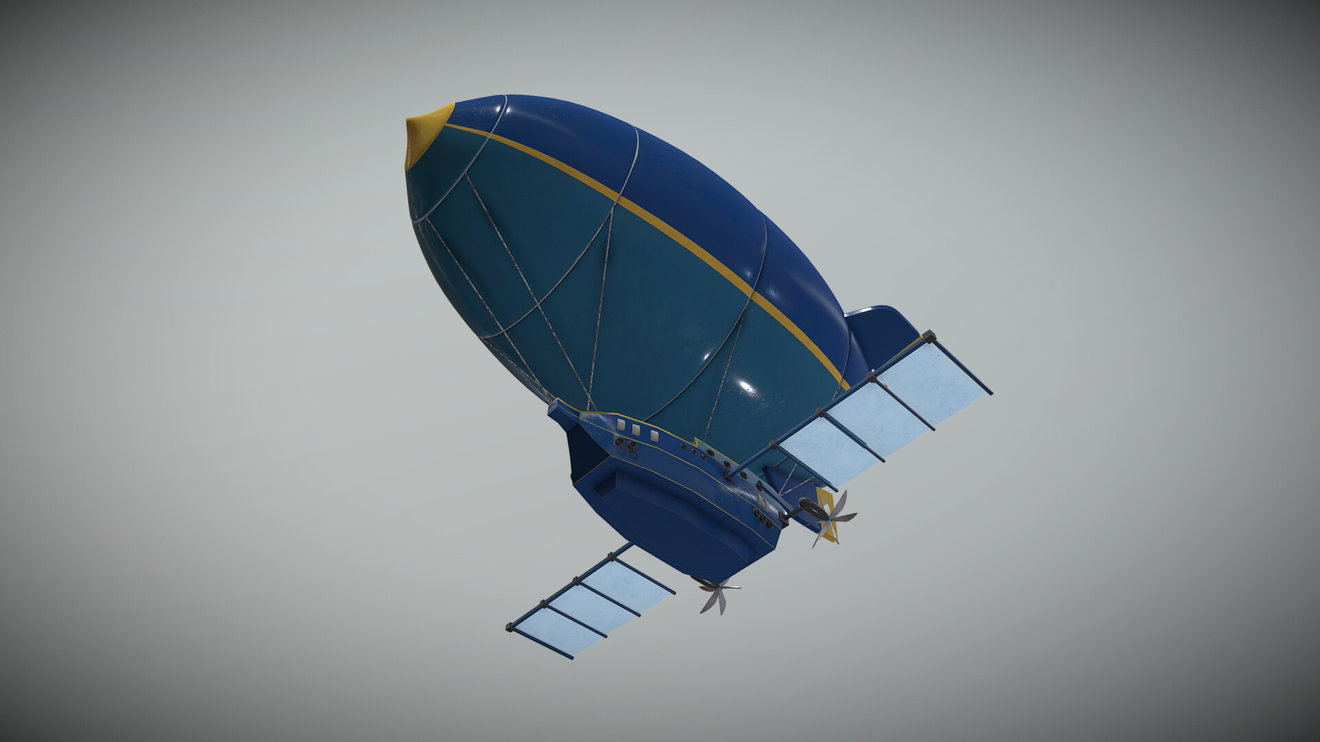 Easy Game Studio - 3D Model - Cartoon Airship - Downloadable