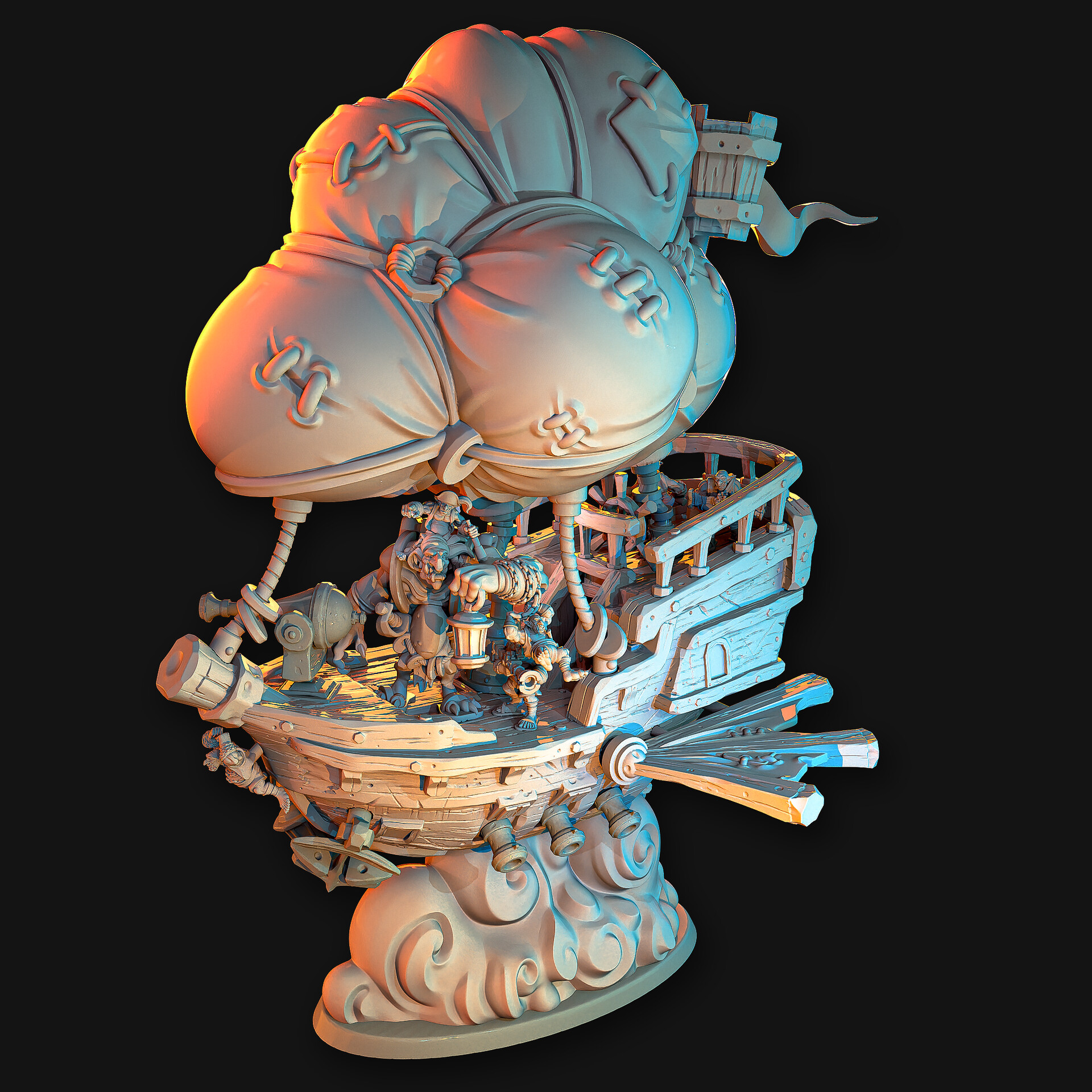 ArtStation - Snotlings Flying Ship