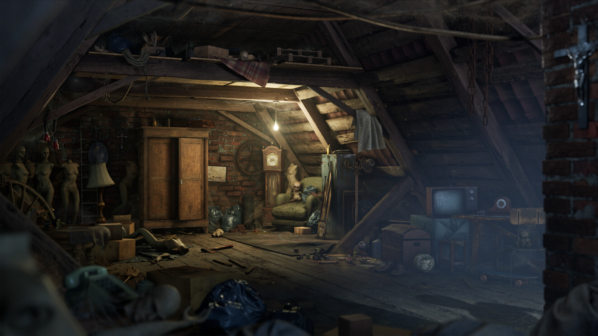 ArtStation - Environnement art 'Grenier" créé par Alexis PELTIER ...