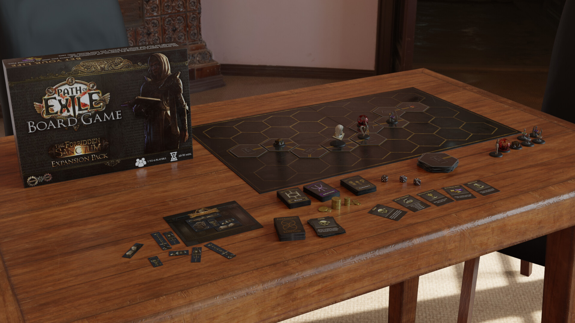 ArtStation - Path of Exile: Sanctum board game mock up for GGG's talent ...
