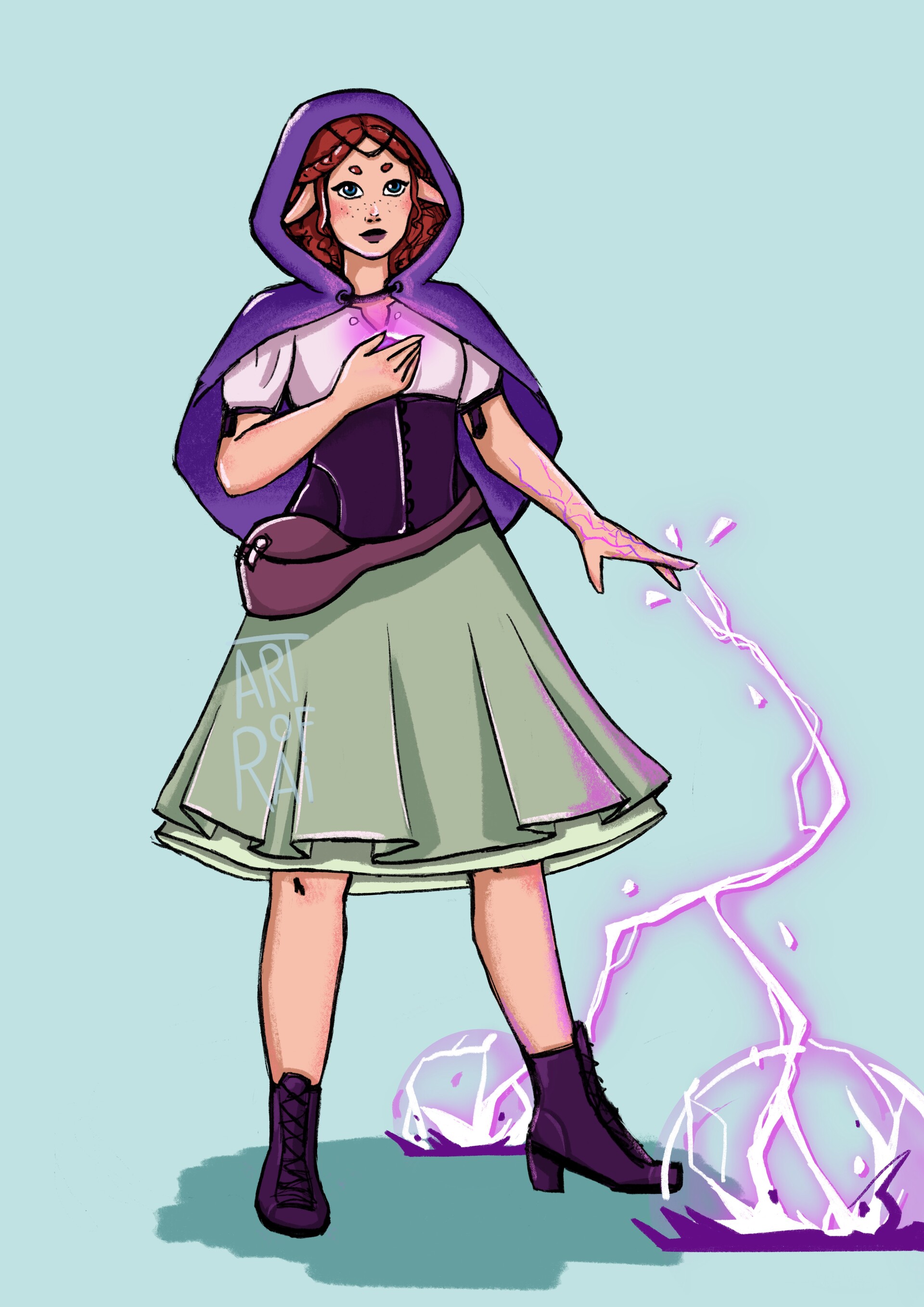 ArtStation - The Cautious Sorceress
