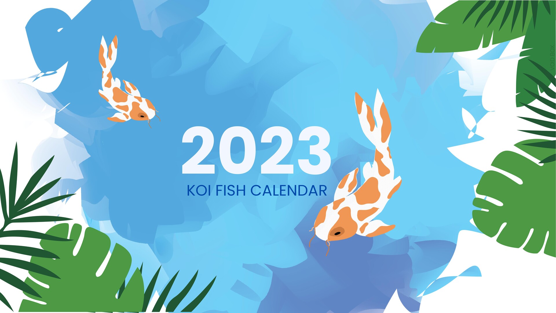ArtStation - Minimalist Koi-Themed Calendar