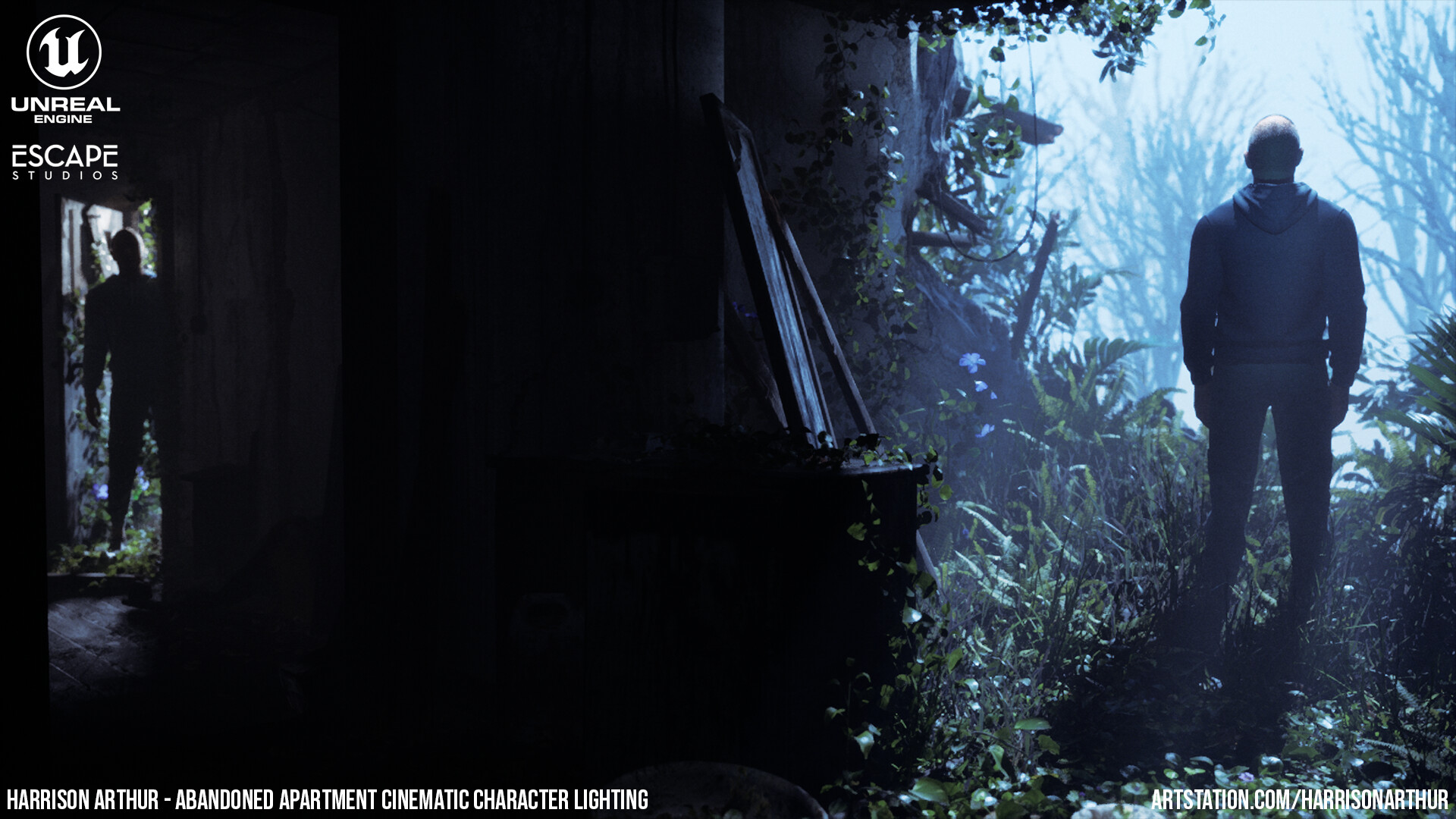 Harrison Arthur - Abandoned Apartment - Cinematic Character Lighting (UE 5.0 Lumen)