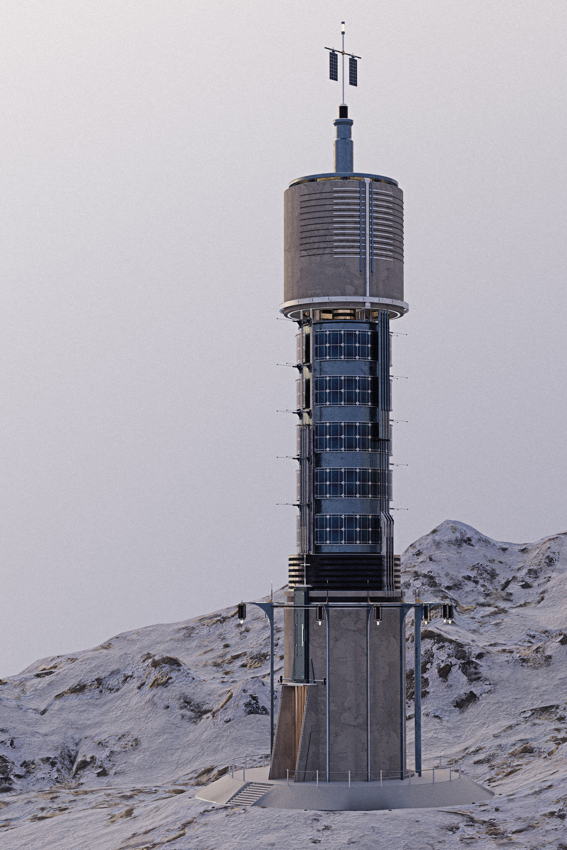 ArtStation - THE ELECTRONIC SIGNAL TOWER