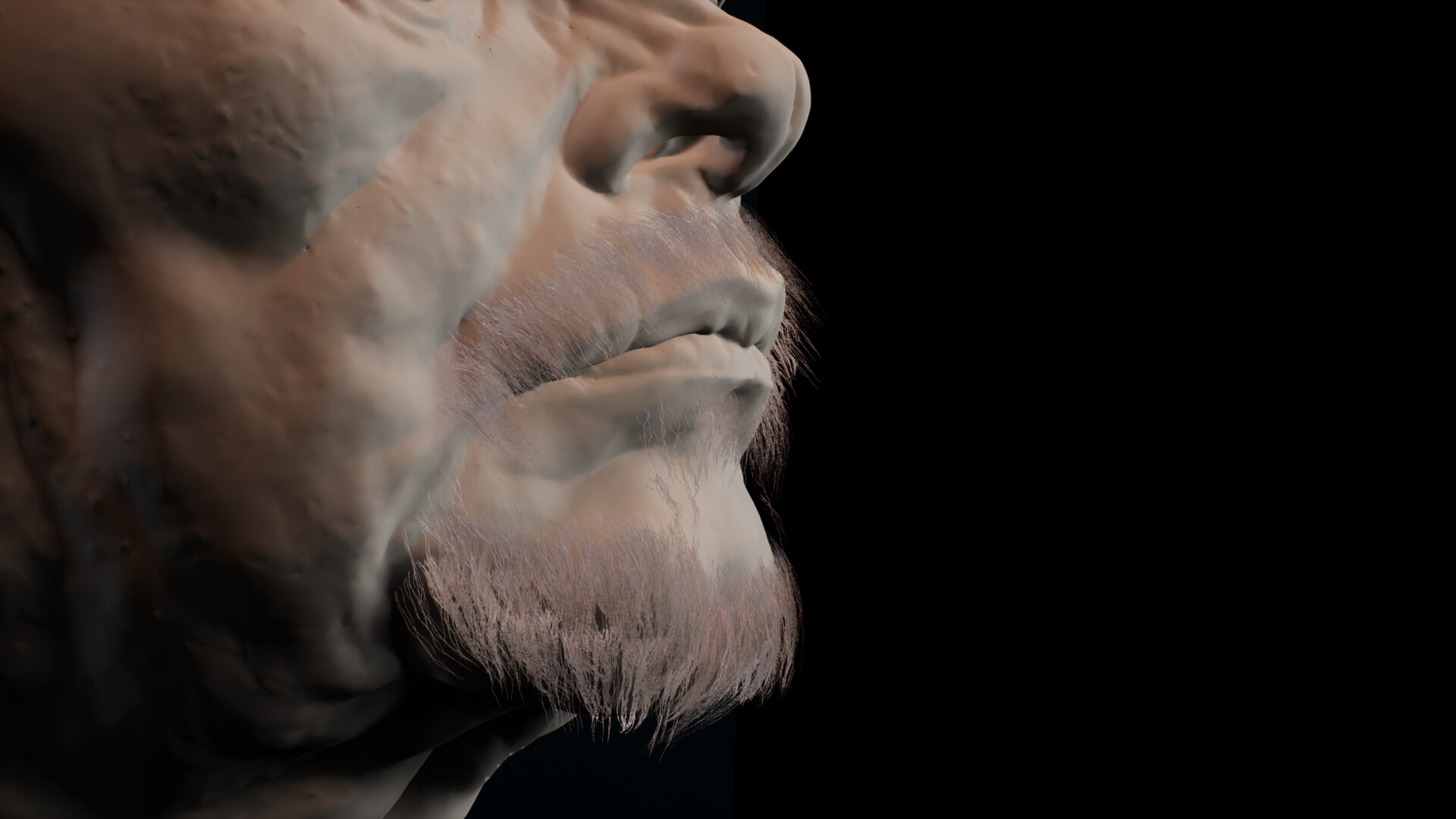 Pablo Morro - UE5 Old Man Beard HairCards