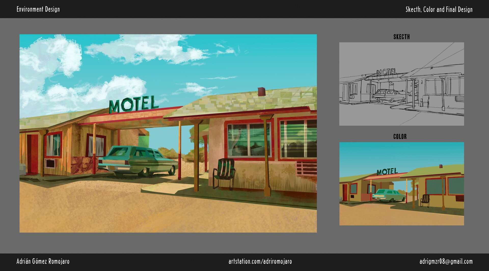 Adrián Romojaro - Motel. Color Study
