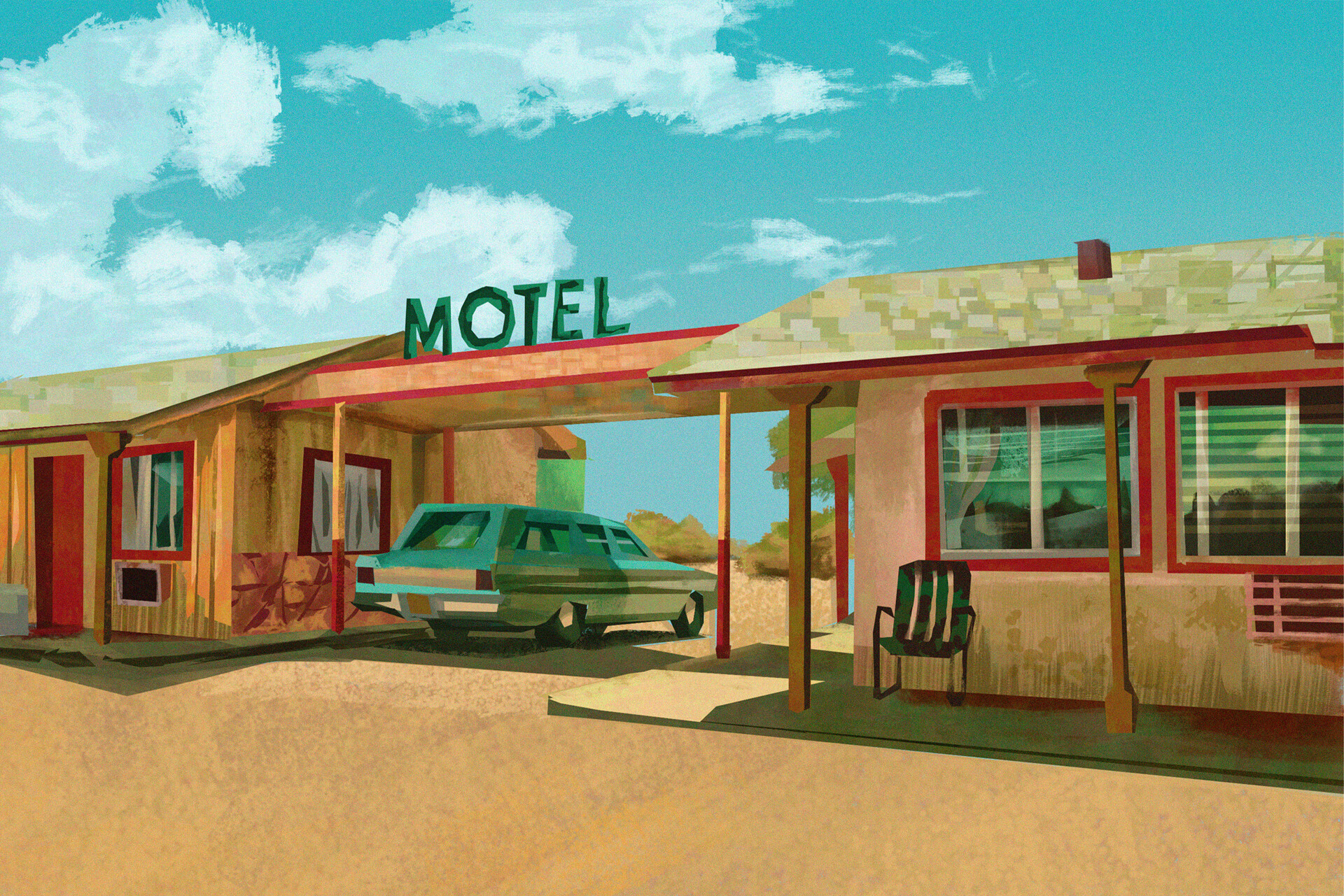 Adrián Romojaro - Motel. Color Study